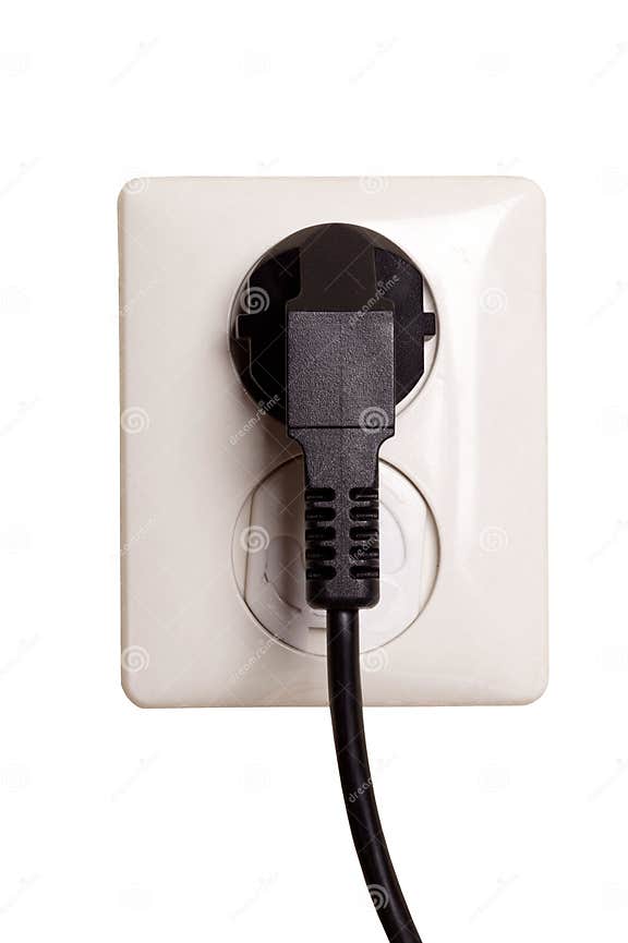Electric outlet with plug stock photo. Image of voltage - 22467010