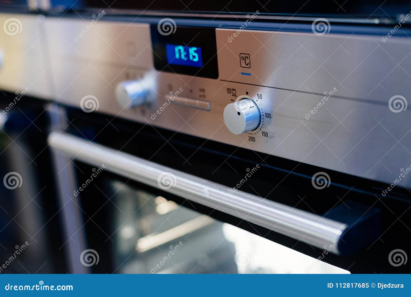 Electric Oven Control Panel Stock Image - Image of control, kitchen ...