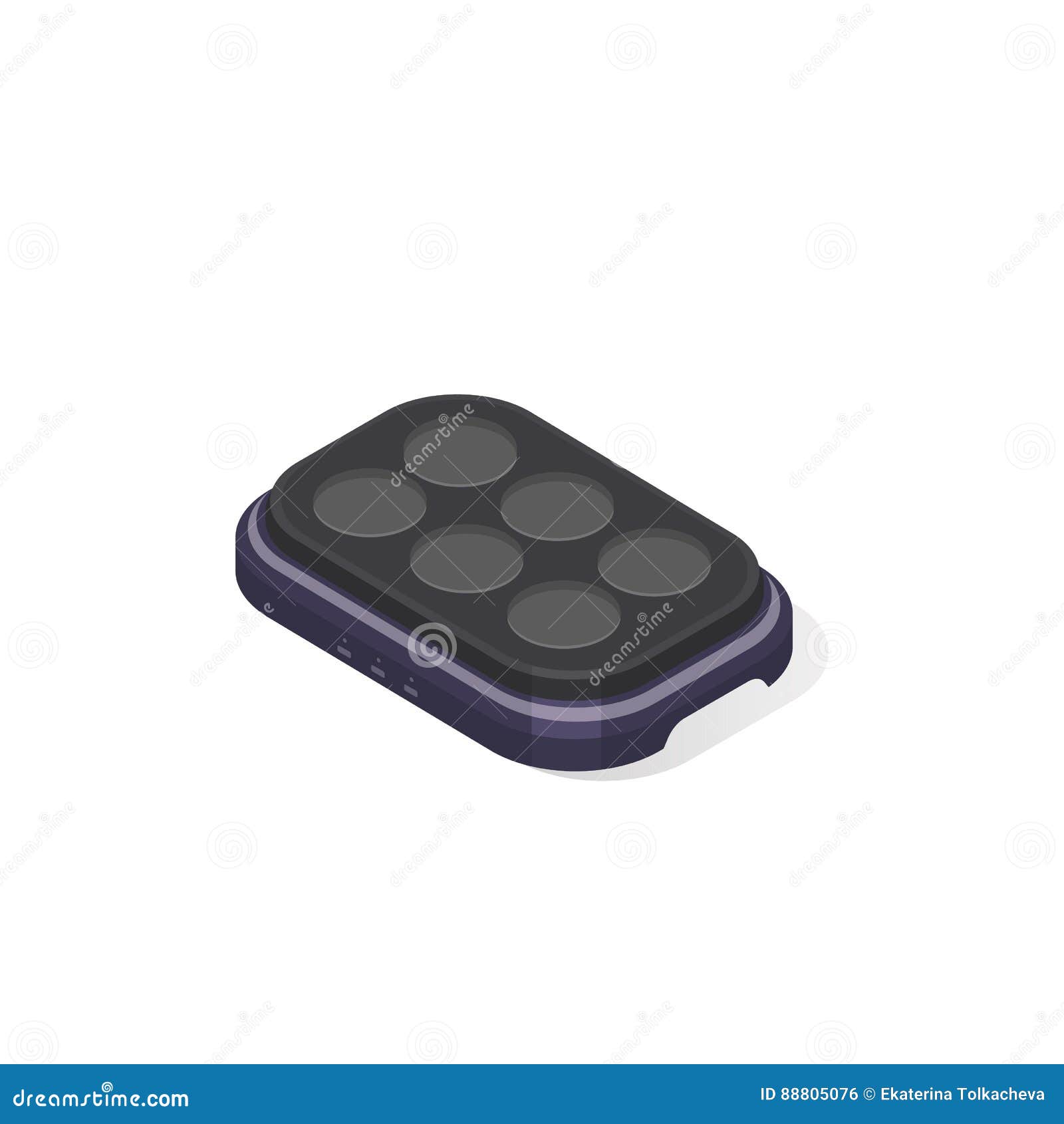 Electric Pancake Maker. Vector Isometric Illustration Stock Vector ...