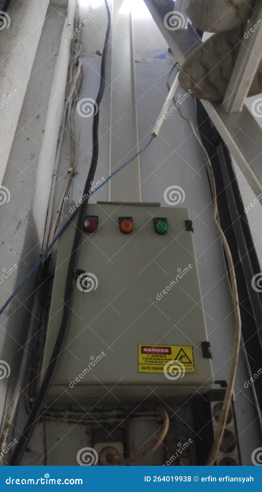 Electric Panel and Cable Cables Box Stock Photo - Image of cable, panel ...