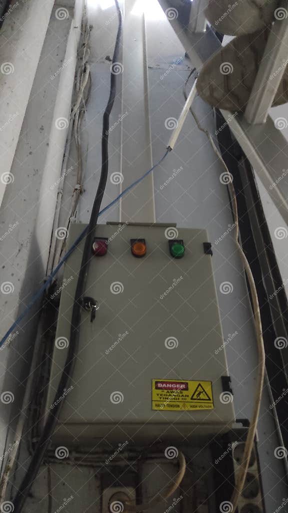 Electric Panel and Cable Cables Box Stock Photo - Image of cable, panel ...