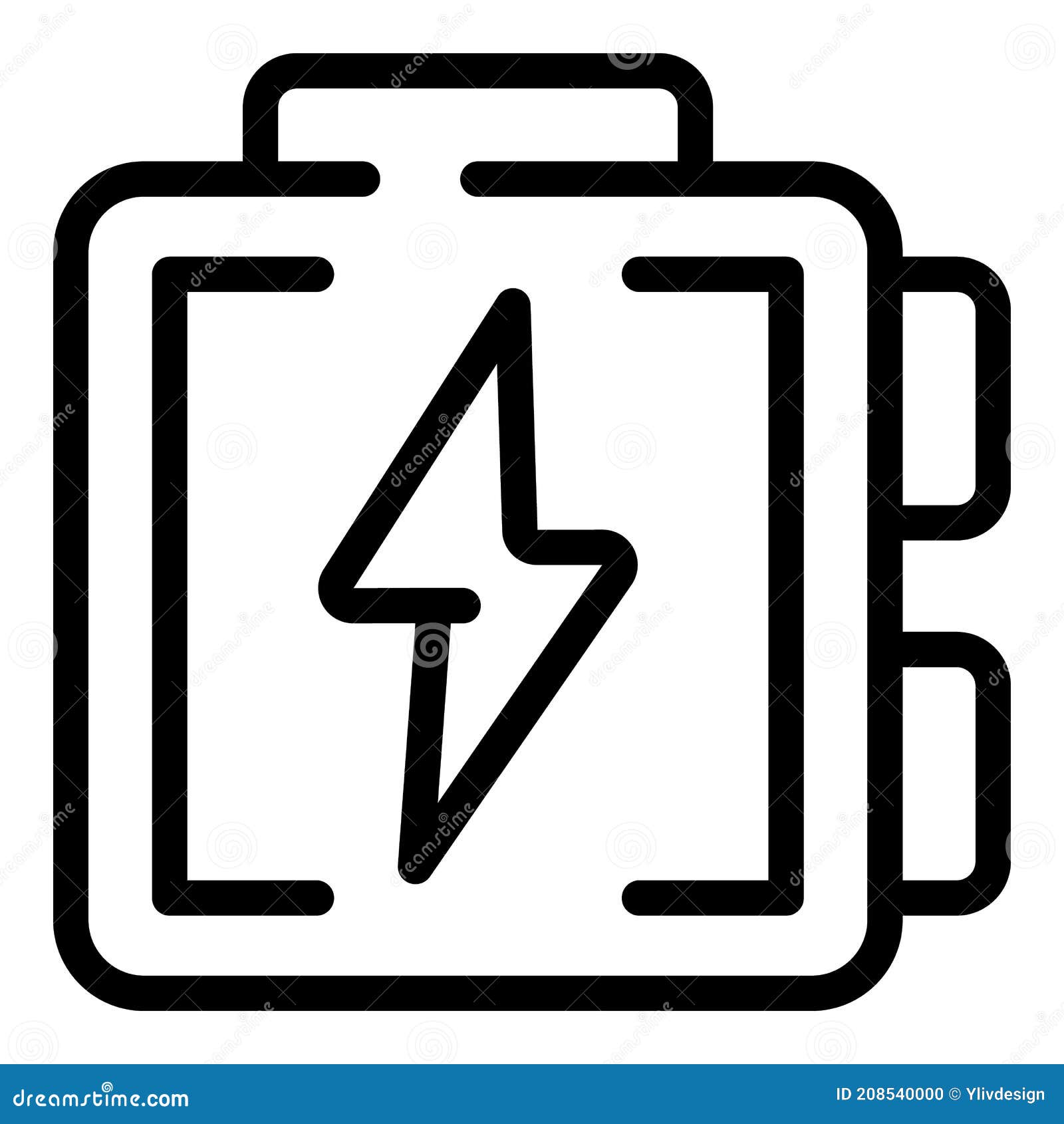 Electric Panel Icon, Outline Style Stock Vector - Illustration of ...