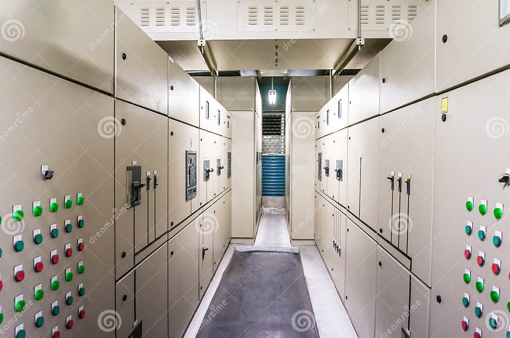 Electric Panelboard for Motors Control Stock Image - Image of ...