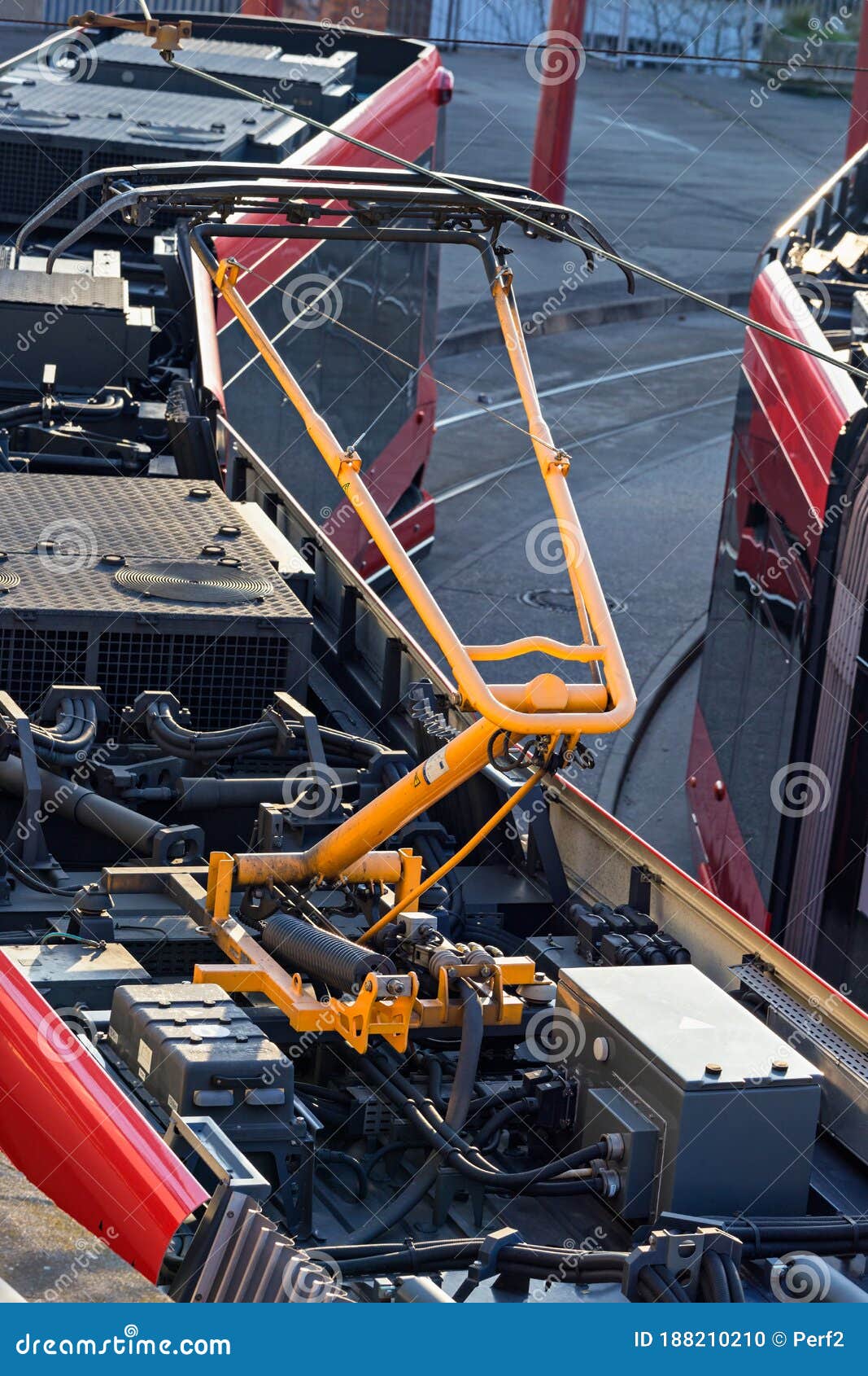 Pantograph For Electric Bus Charging Stock Photography | CartoonDealer ...