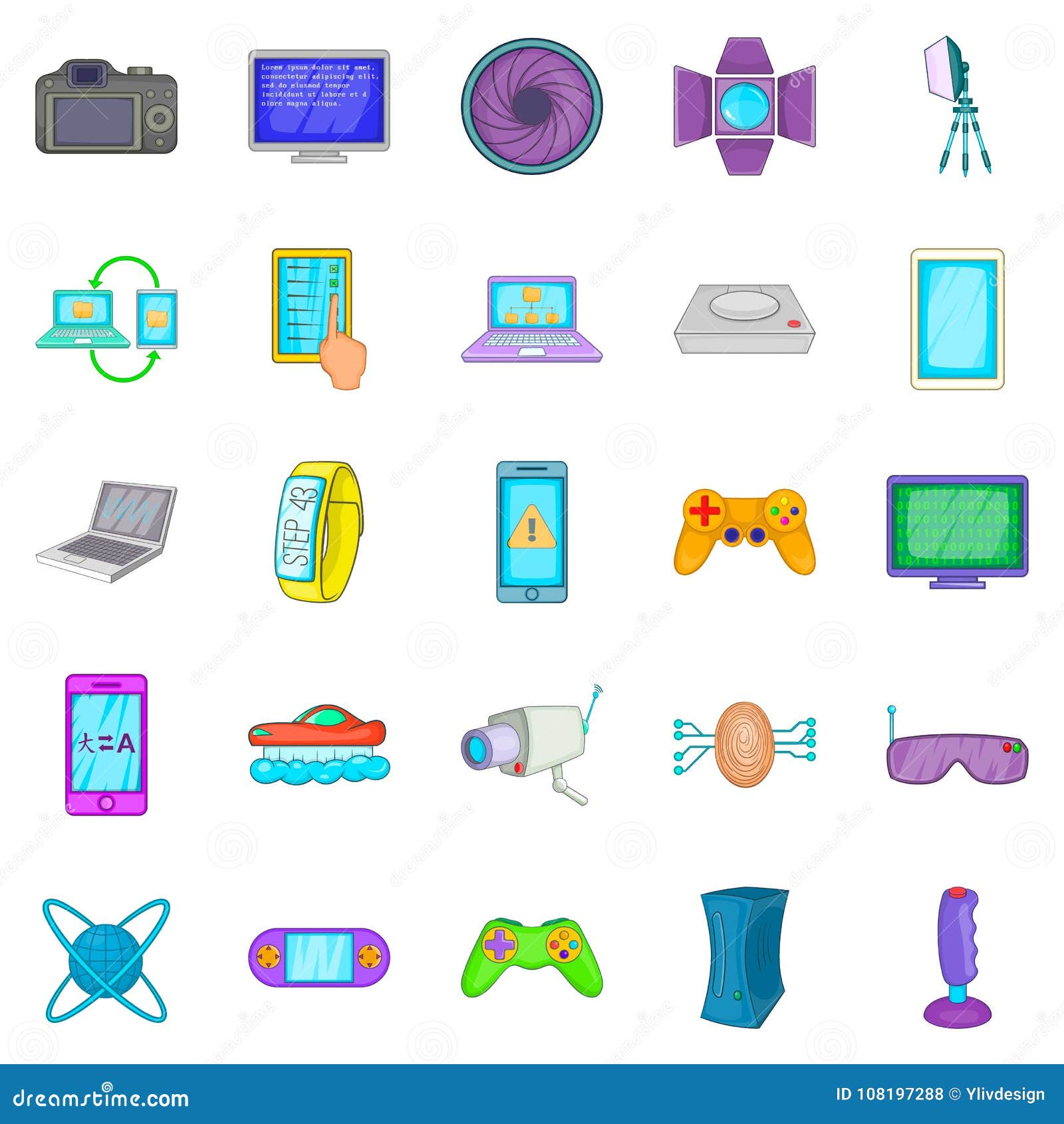 Electric Parts Icons Set, Cartoon Style Stock Vector - Illustration of ... Electric Parts Icons Set, Cartoon Style Stock Vector - Illustration of ...