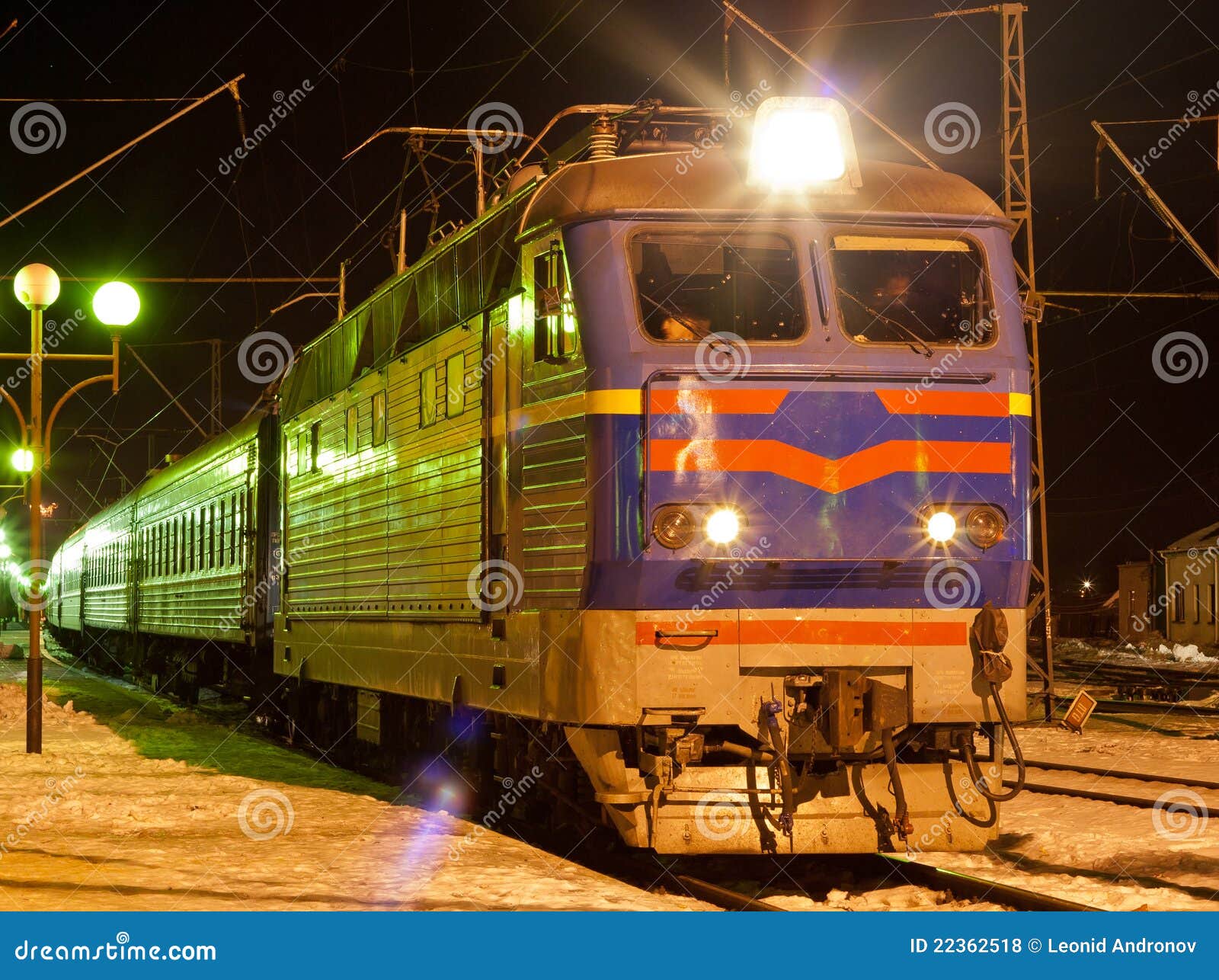 Electric passenger train stock photo. Image of departure - 22362518