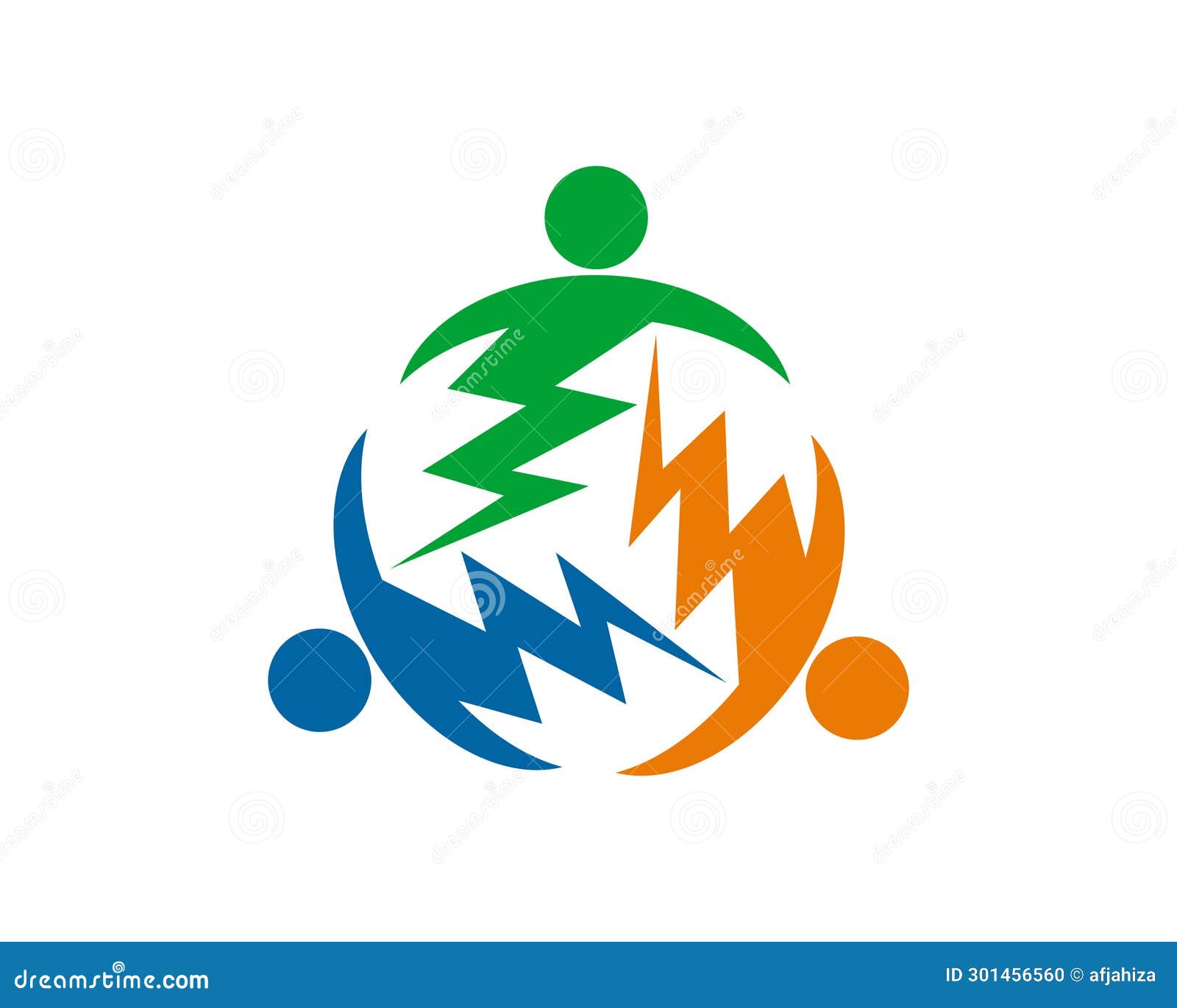 Electric People Rotation Logo Icon Stock Vector - Illustration of ...