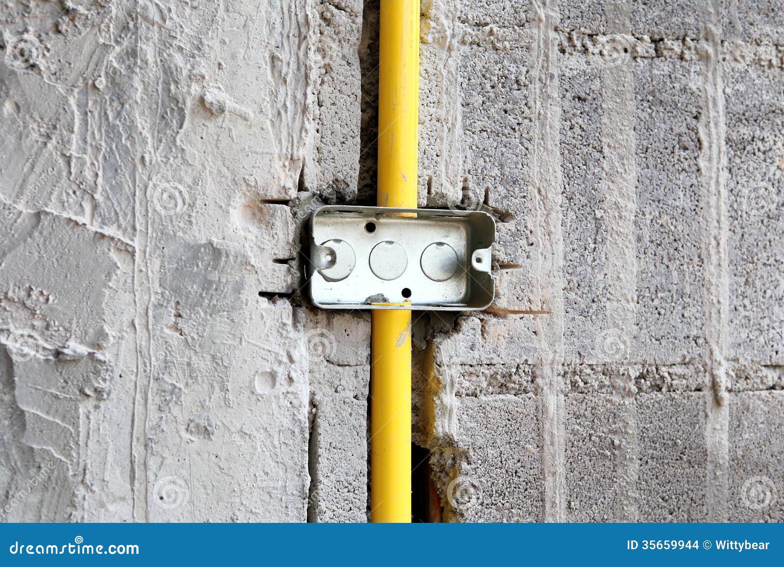 Electric Pipe Construction for House Stock Photo - Image of factory ...