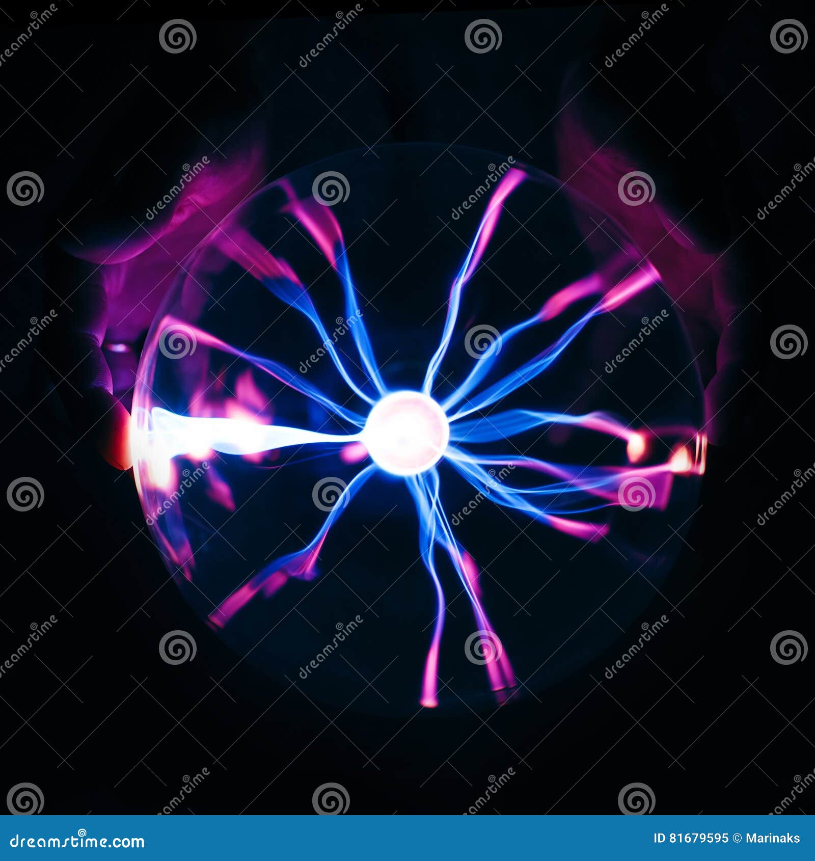 Electric Plasma In Glass Sphere Stock Photography | CartoonDealer.com ...