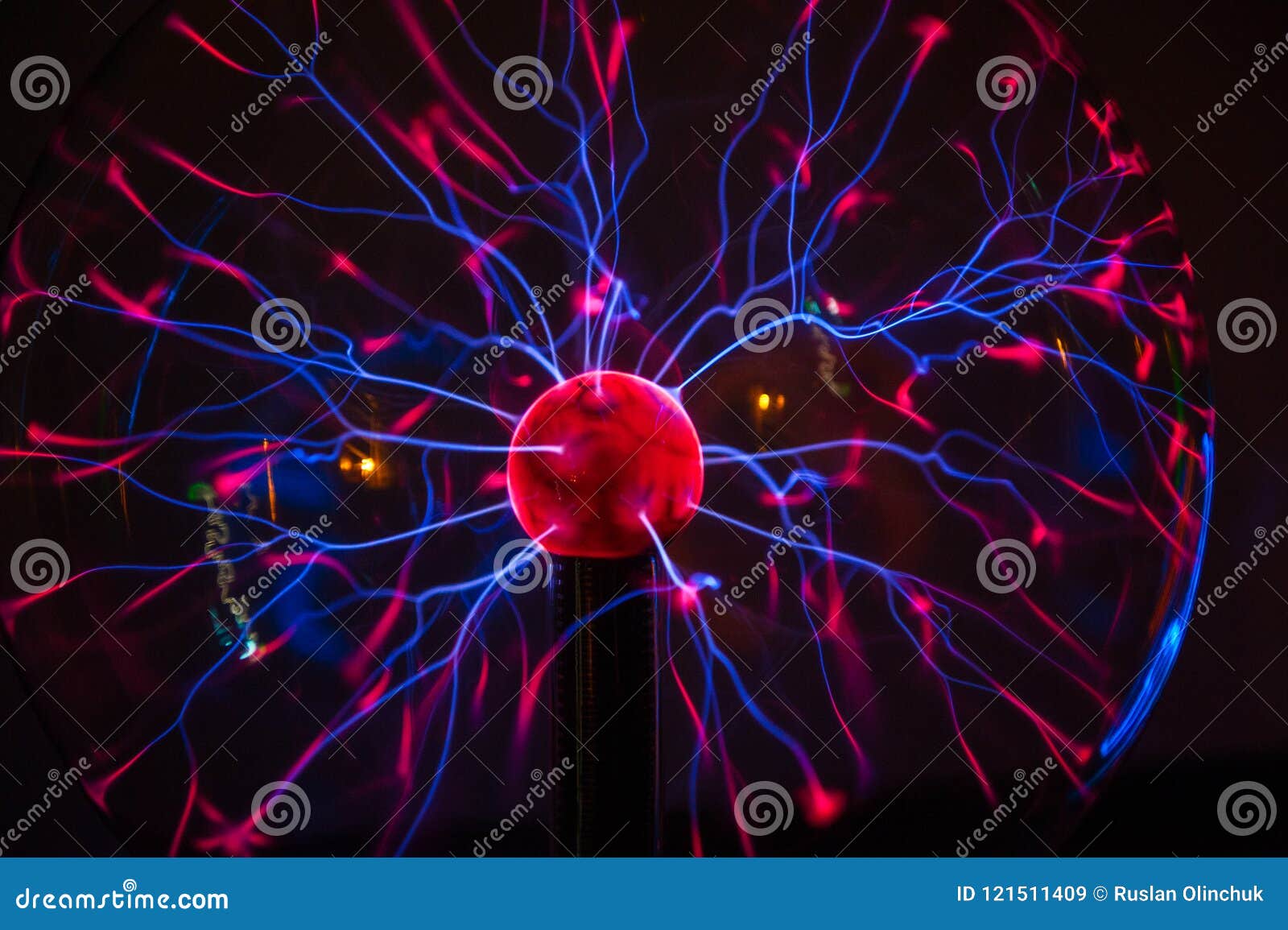Electric Plasma In Glass Sphere Stock Photography | CartoonDealer.com ...