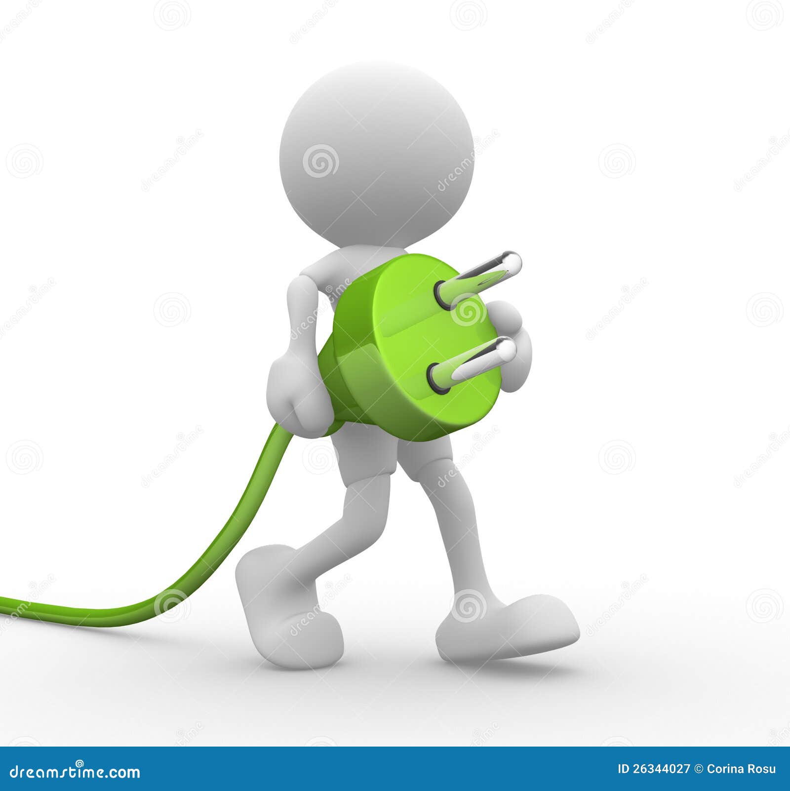 Electric plug stock illustration. Illustration of cooperation - 26344027