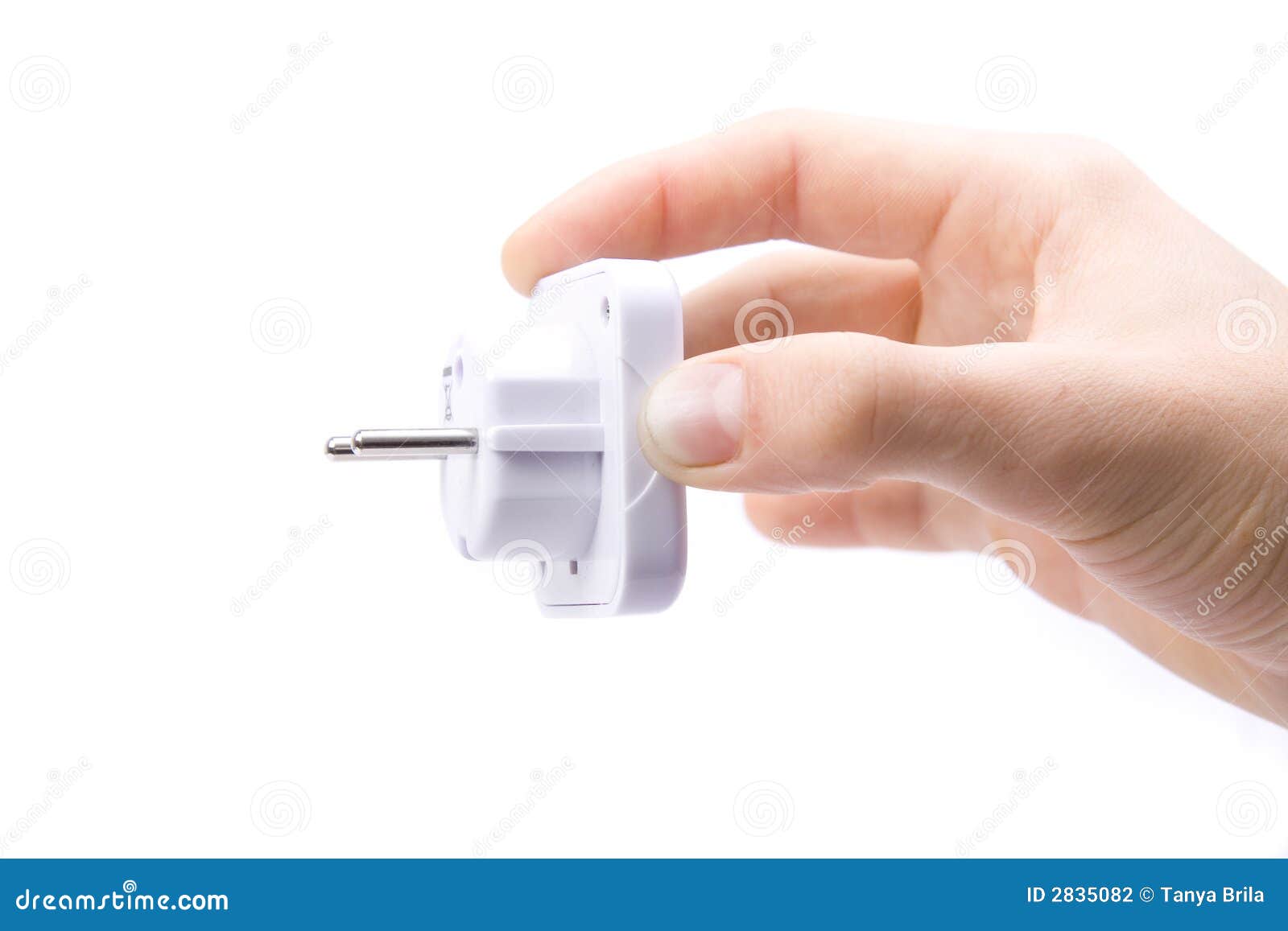 Electric plug stock photo. Image of adapter, isolated - 2835082