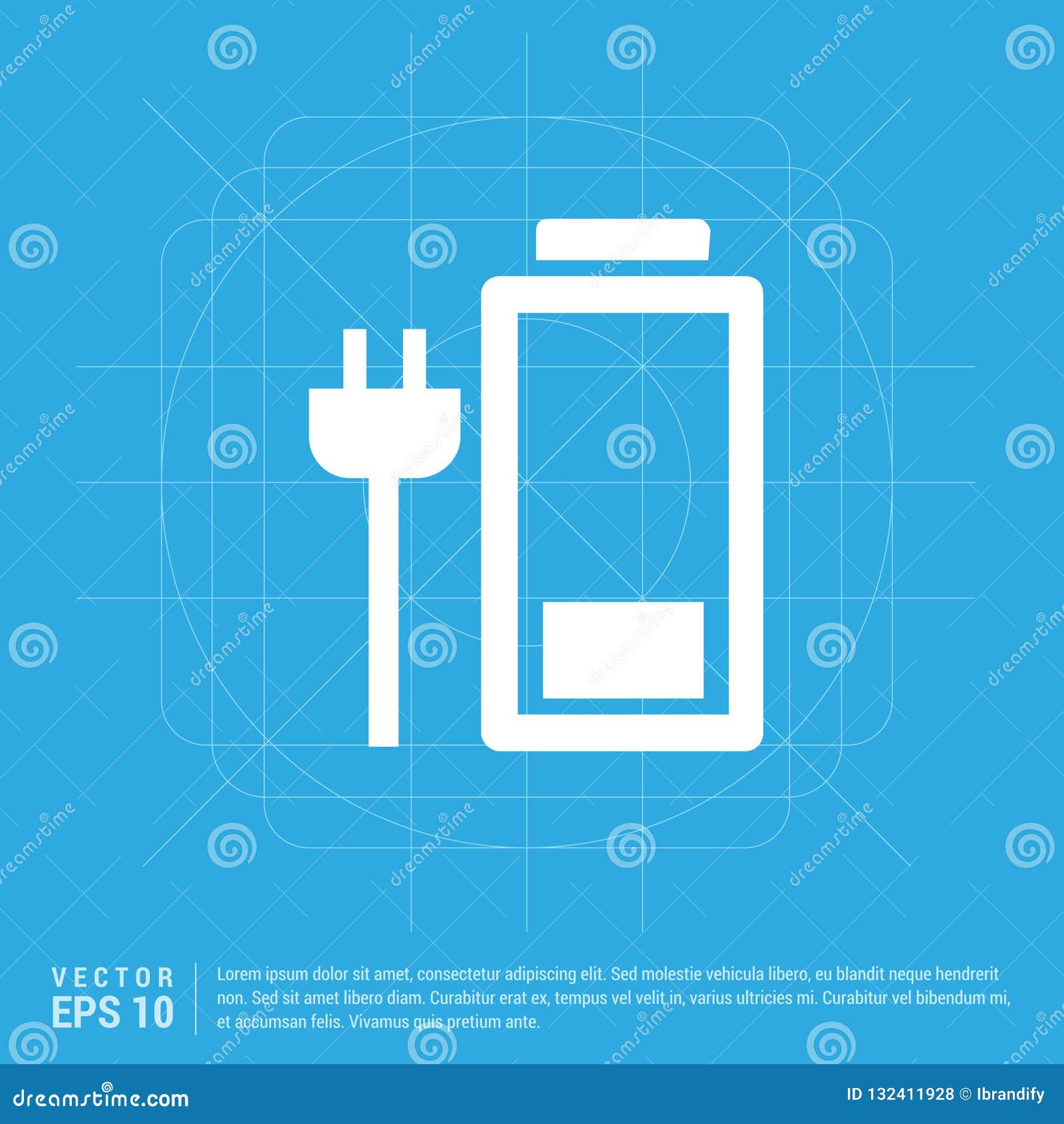 Electric Plug Charging Icon Stock Vector - Illustration of device ...