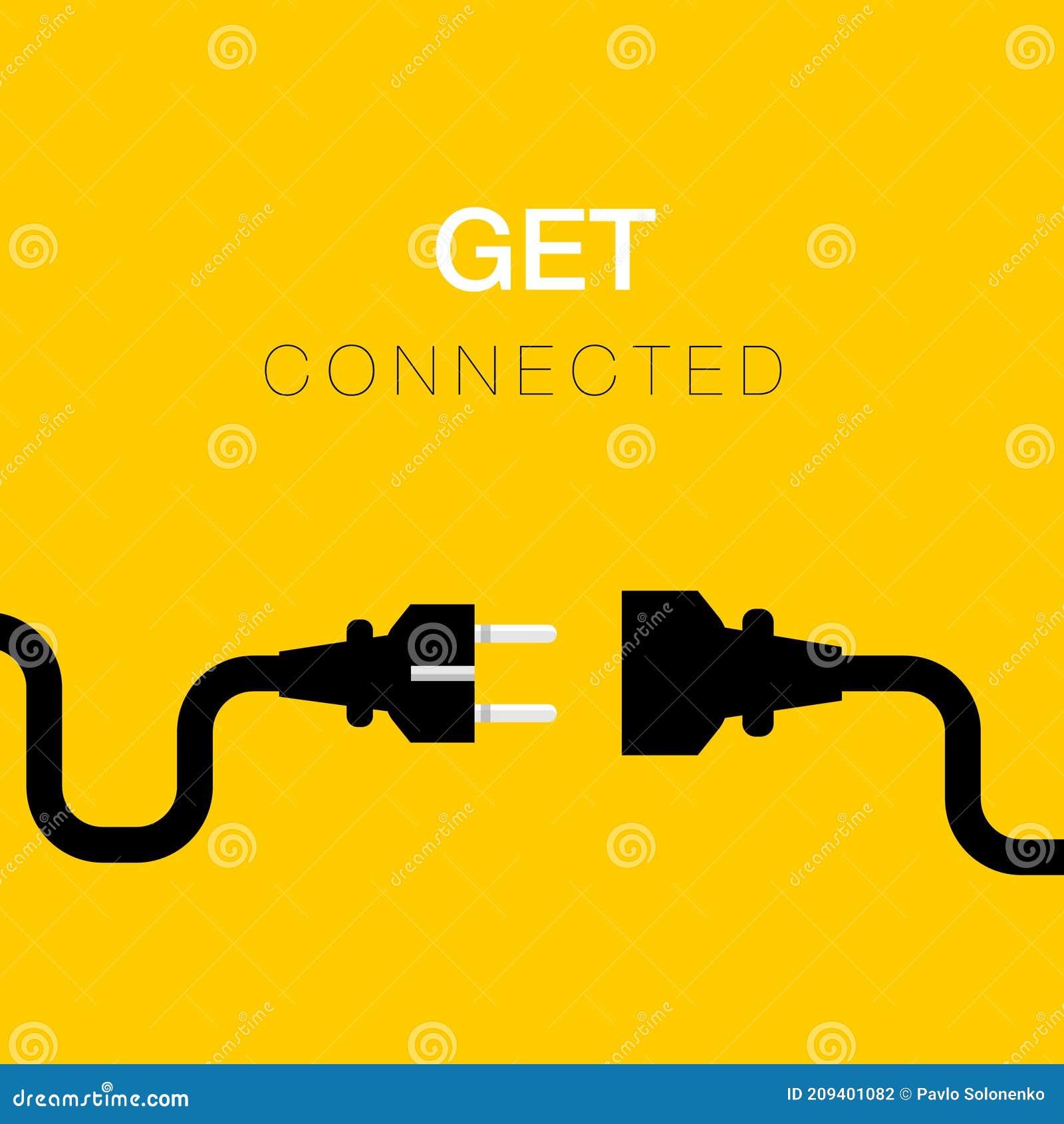 Electric Plug Connect Concept Socket. Stock Vector - Illustration of ...