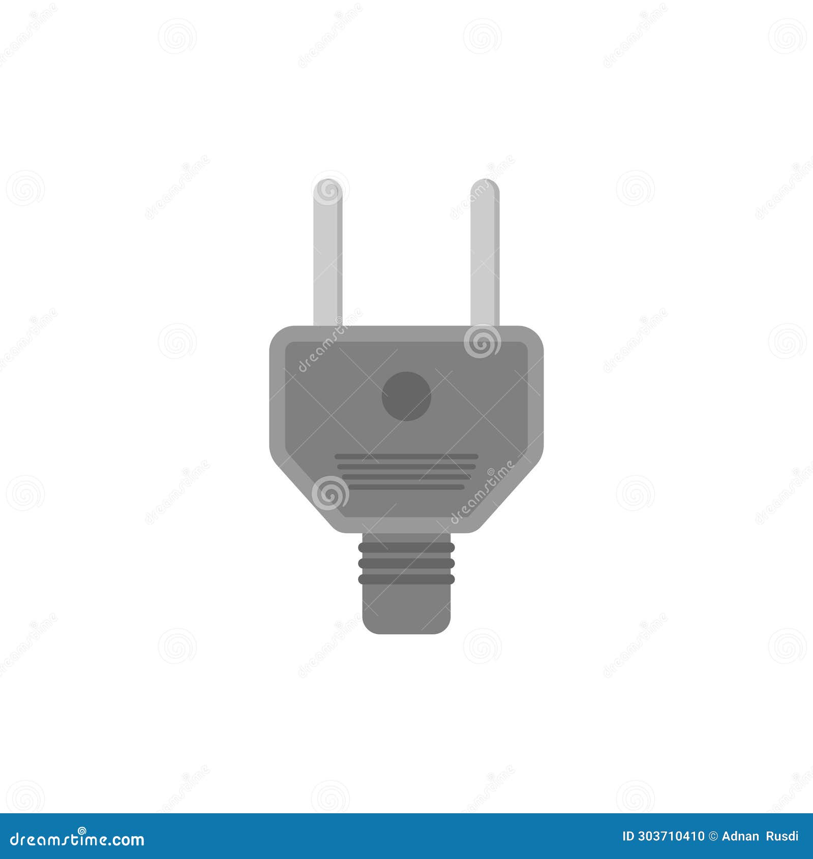 Electric Plug Flat Design Vector Illustration. Wire Plug and Socket ...