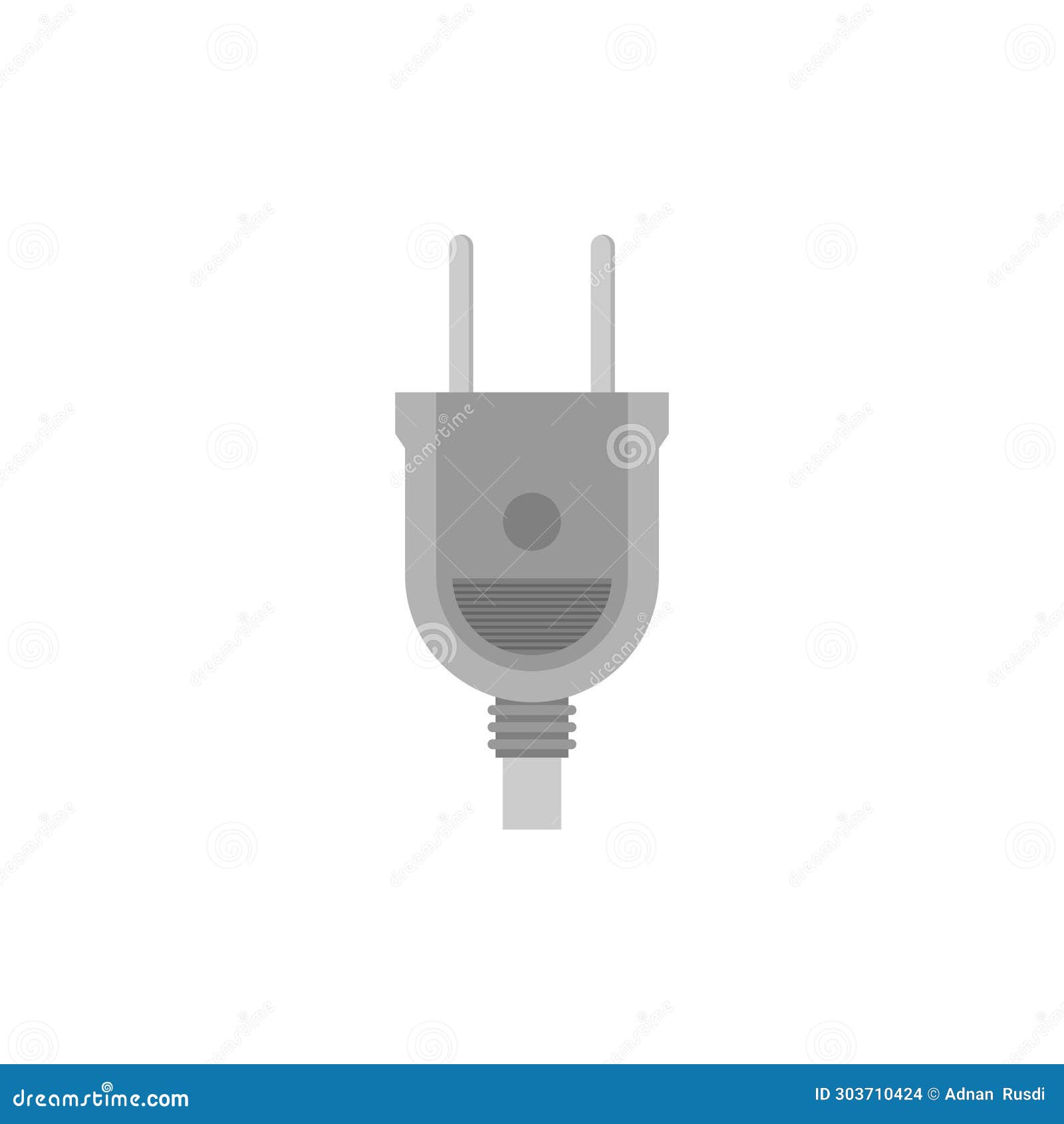 Electric Plug Flat Design Vector Illustration. Wire Plug and Socket ...