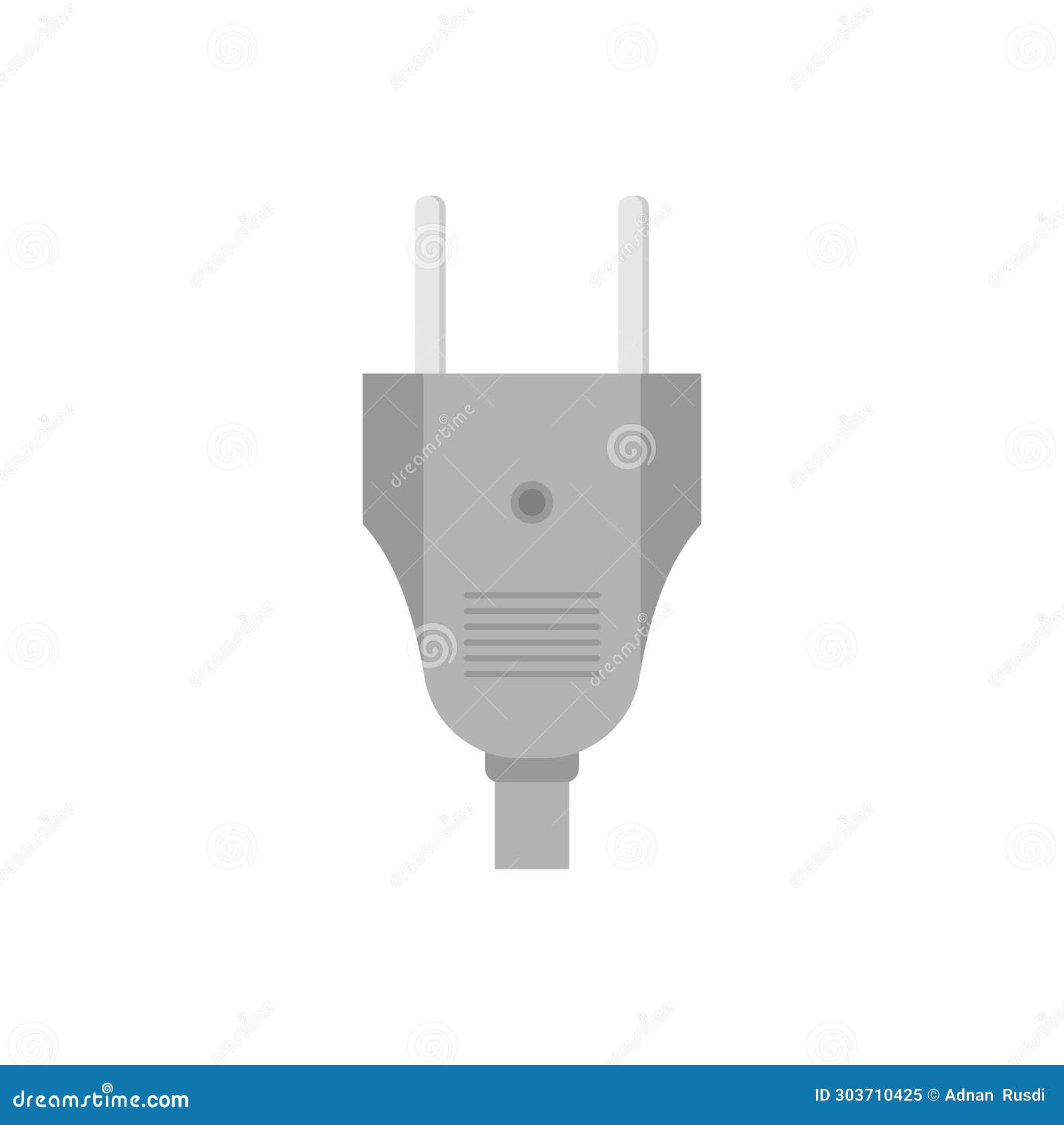 Electric Plug Flat Design Vector Illustration. Wire Plug and Socket ...