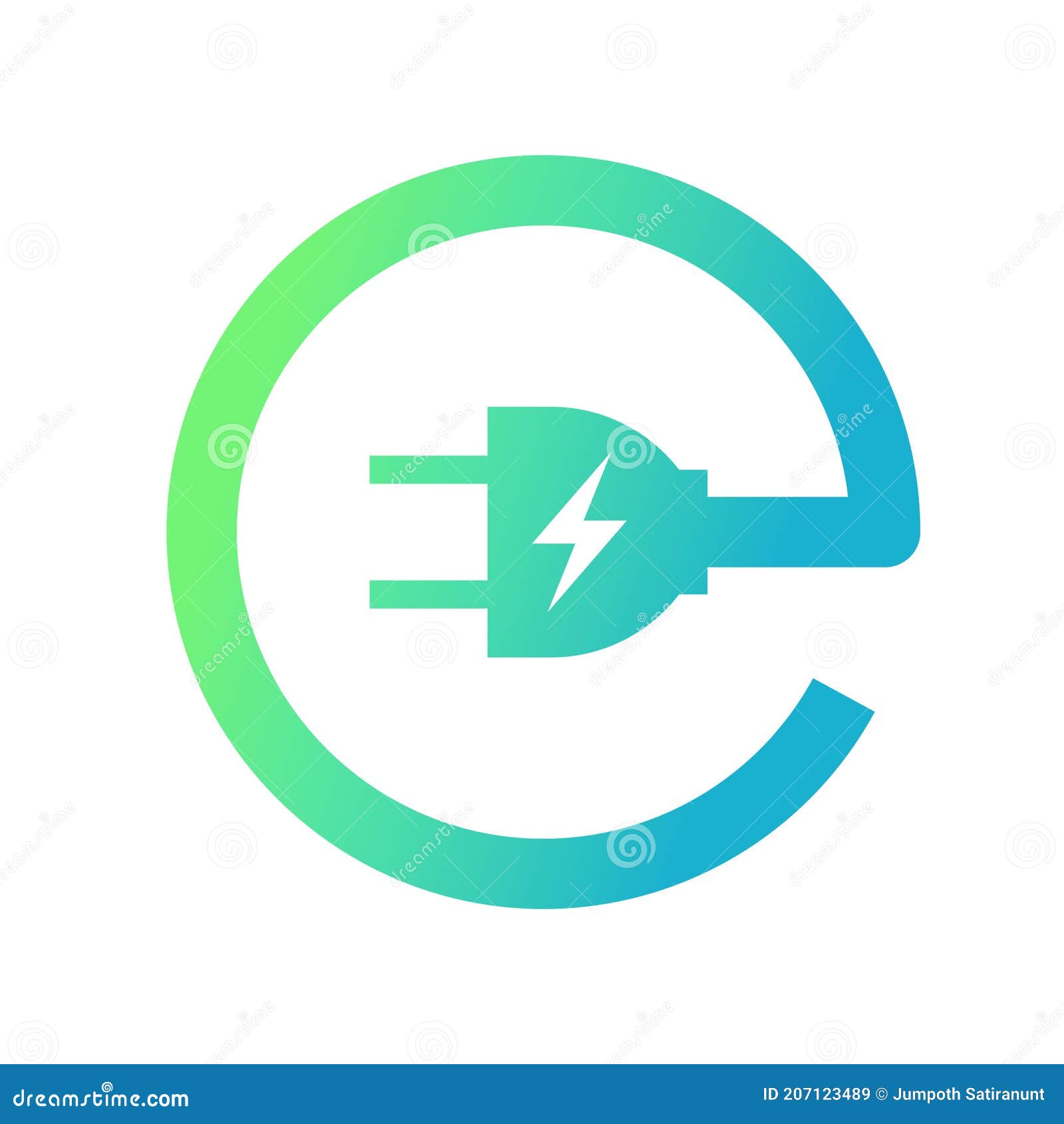 E Plug Electric Icon, Power Charging Sign, Eco Energy Concept, Vector ...