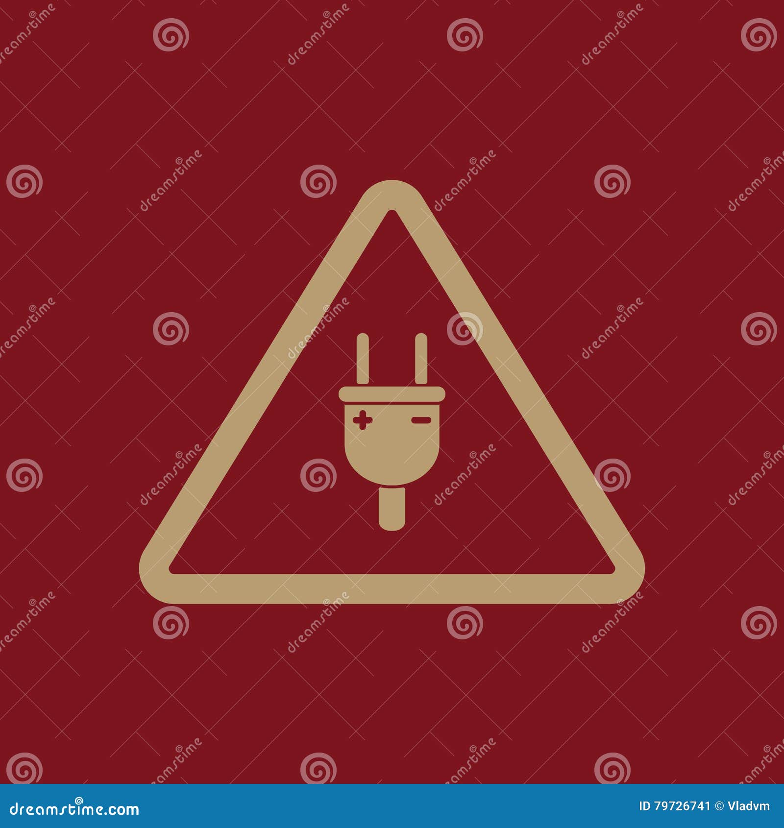 The Electric Plug Icon. Electric Plug Symbol Stock Vector ...