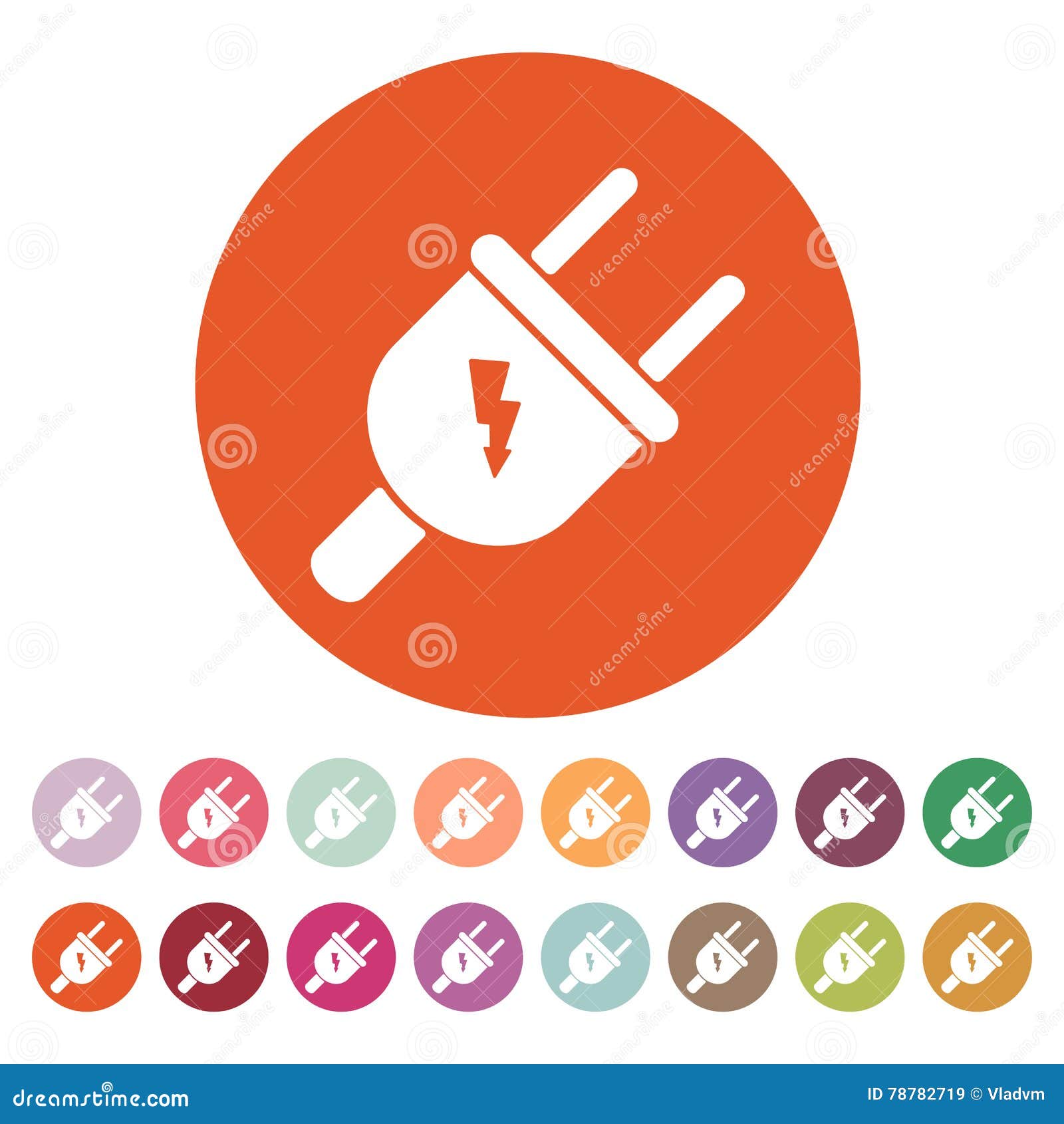 The Electric Plug Icon. Electric Plug Symbol Stock Vector ...
