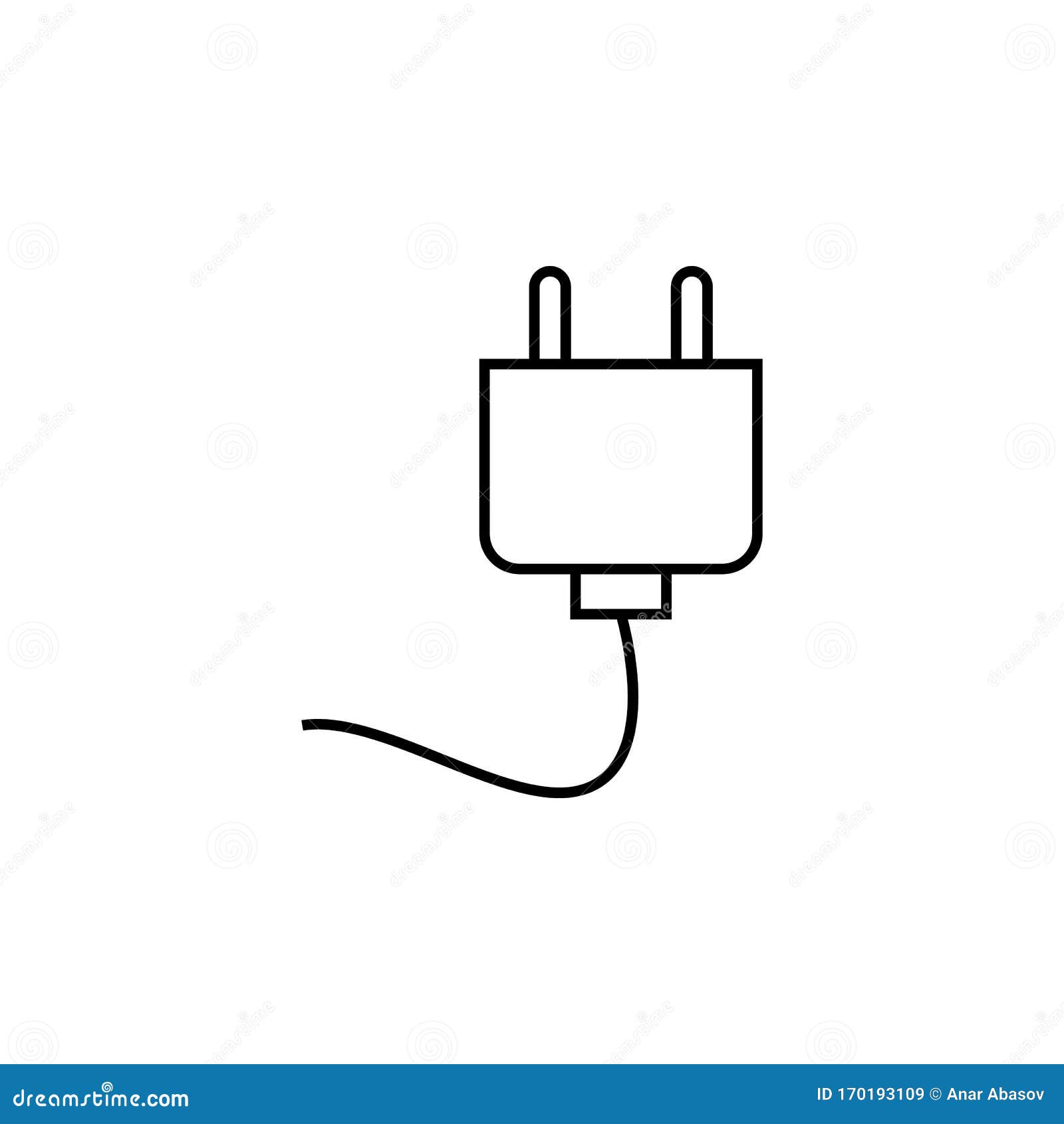 Electric Plug Icon. Element of Simple Web Icon with Name for Mobile ...