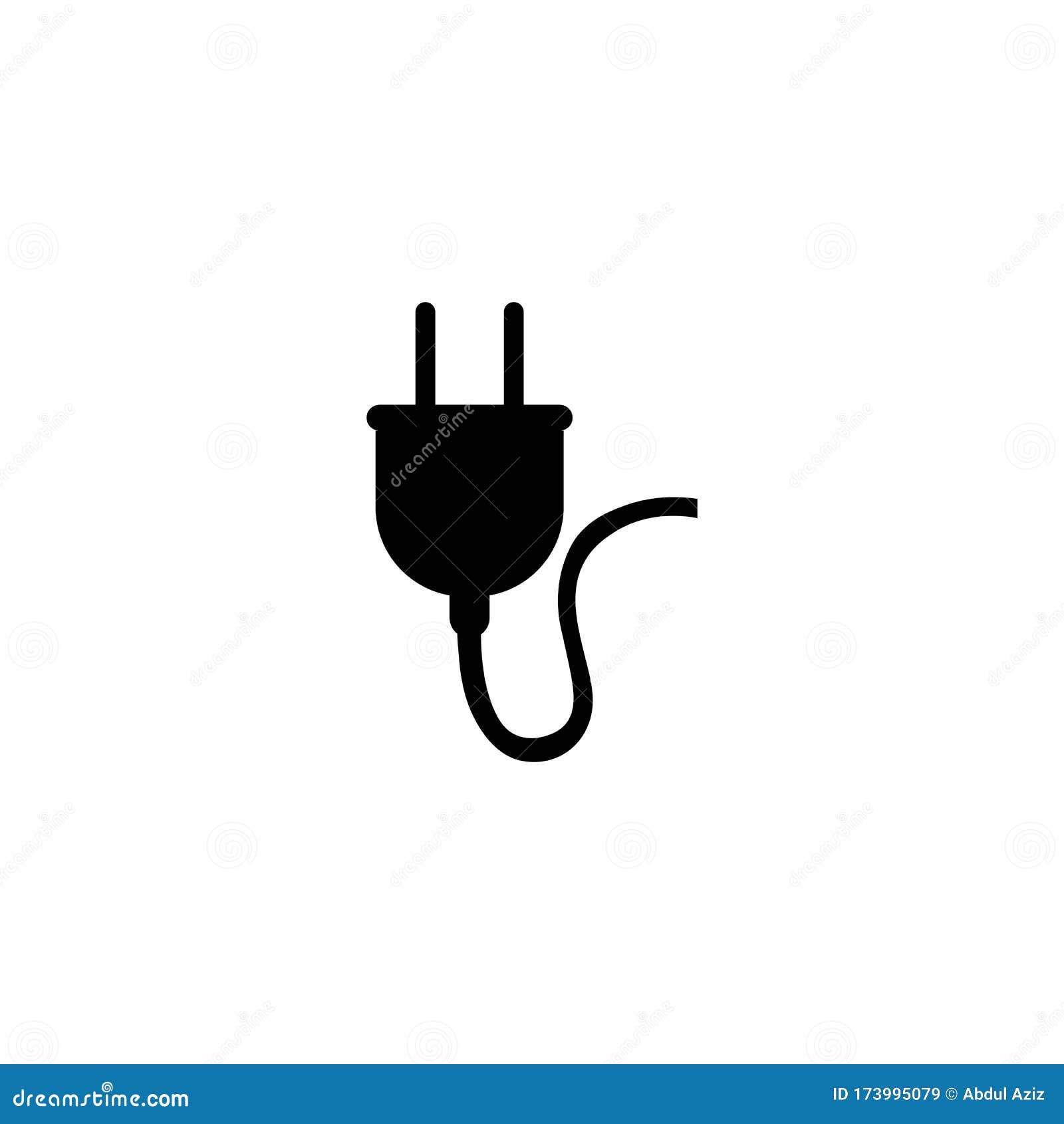 Electric plug logo vector stock vector. Illustration of device - 173995079