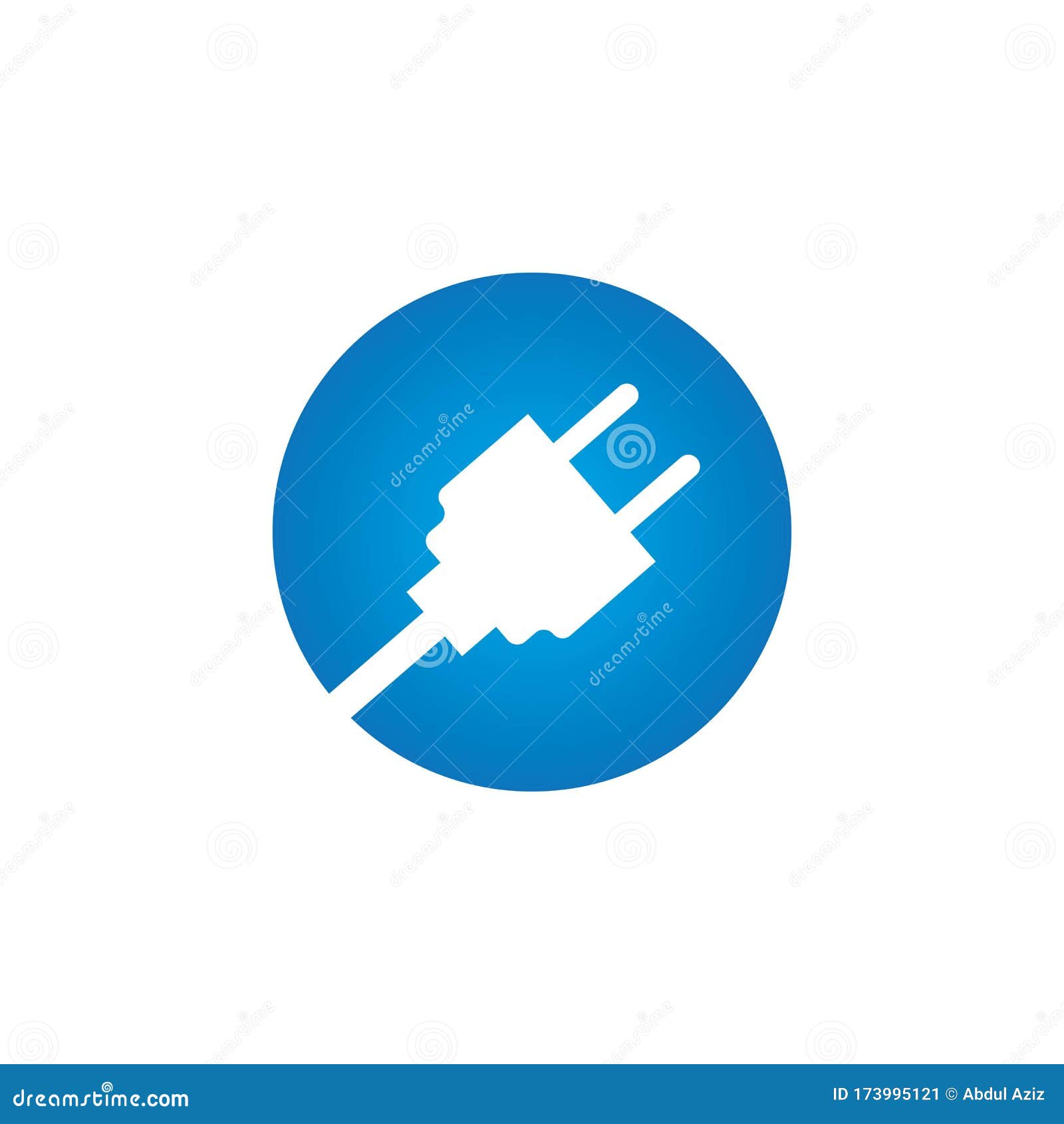 Electric plug logo vector stock vector. Illustration of isolated ...