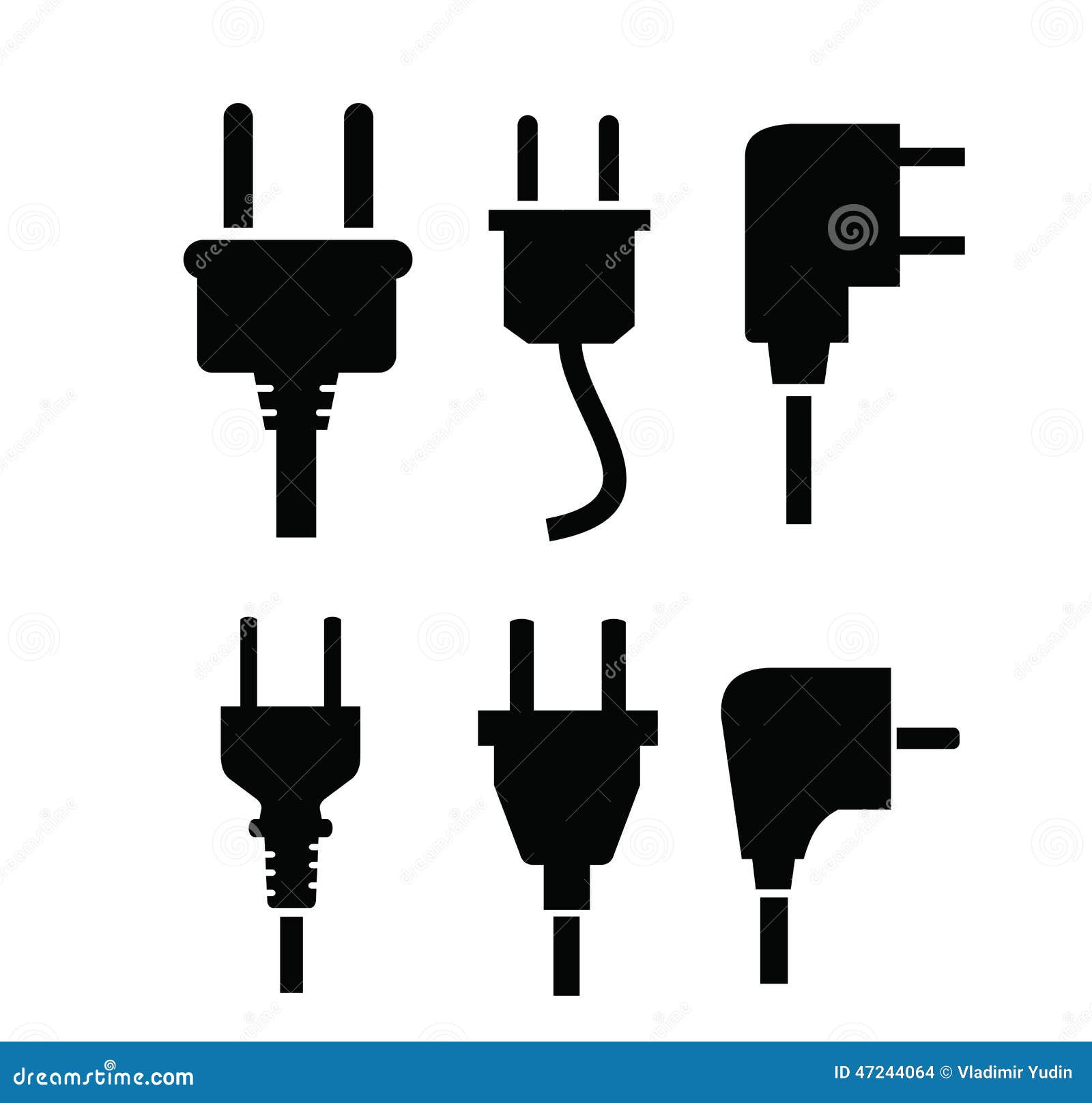 The Electric Plug Icon. Electric Plug Symbol. Flat Cartoon Vector ...
