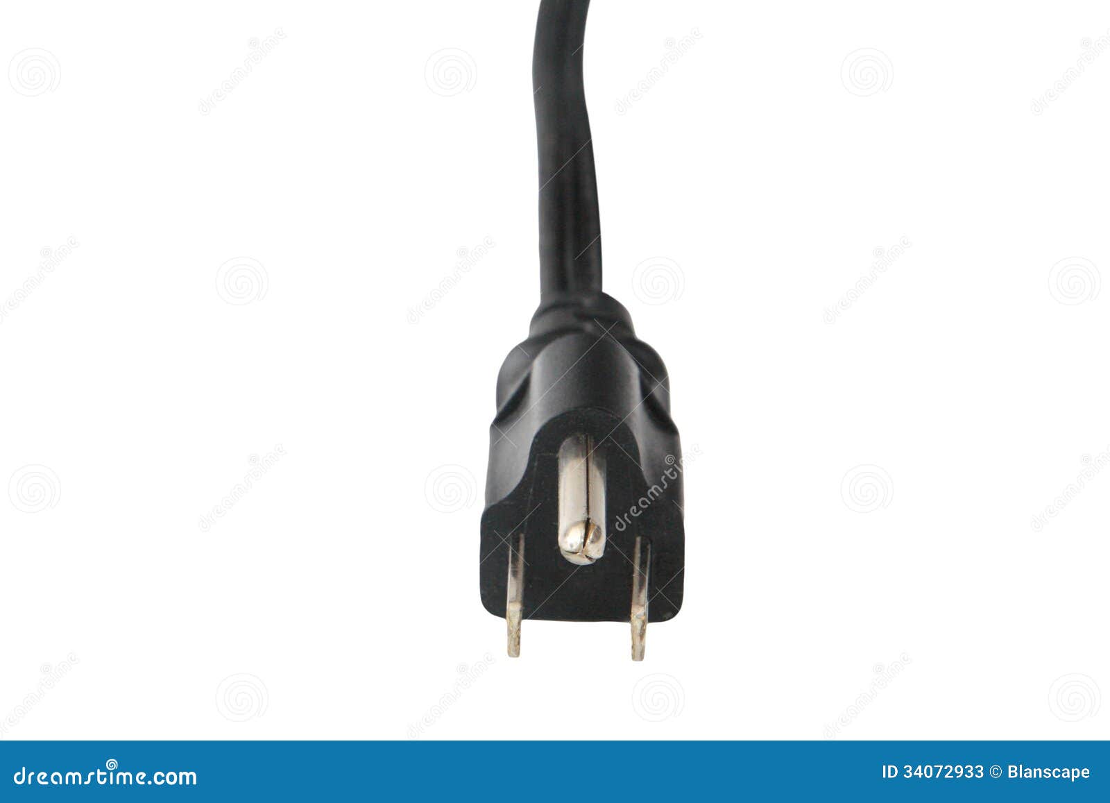 Electric Plug Isolated on White Stock Image - Image of energy ...