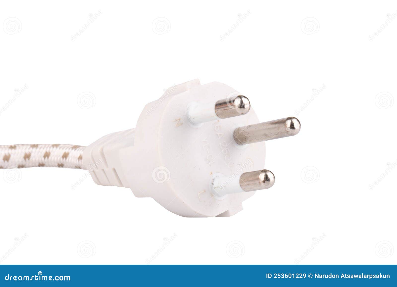 Electric Plug 3 Isolated on White Background Stock Image - Image of ...