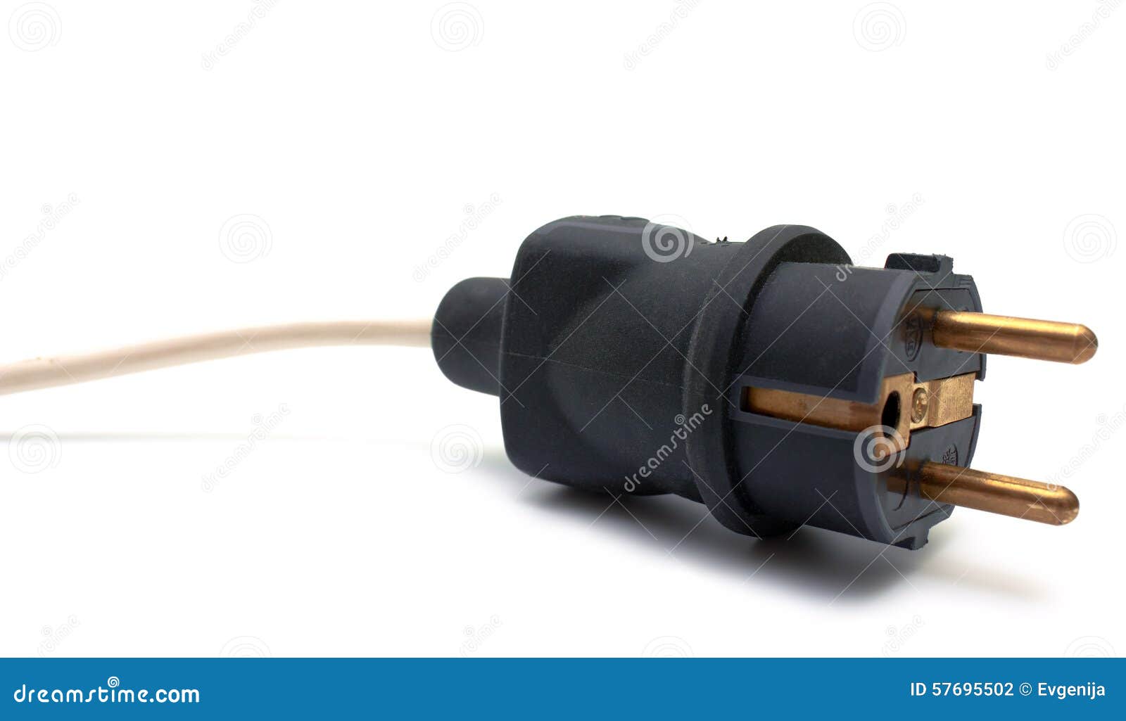 Electric Plug Isolated on White Stock Photo - Image of equipment ...