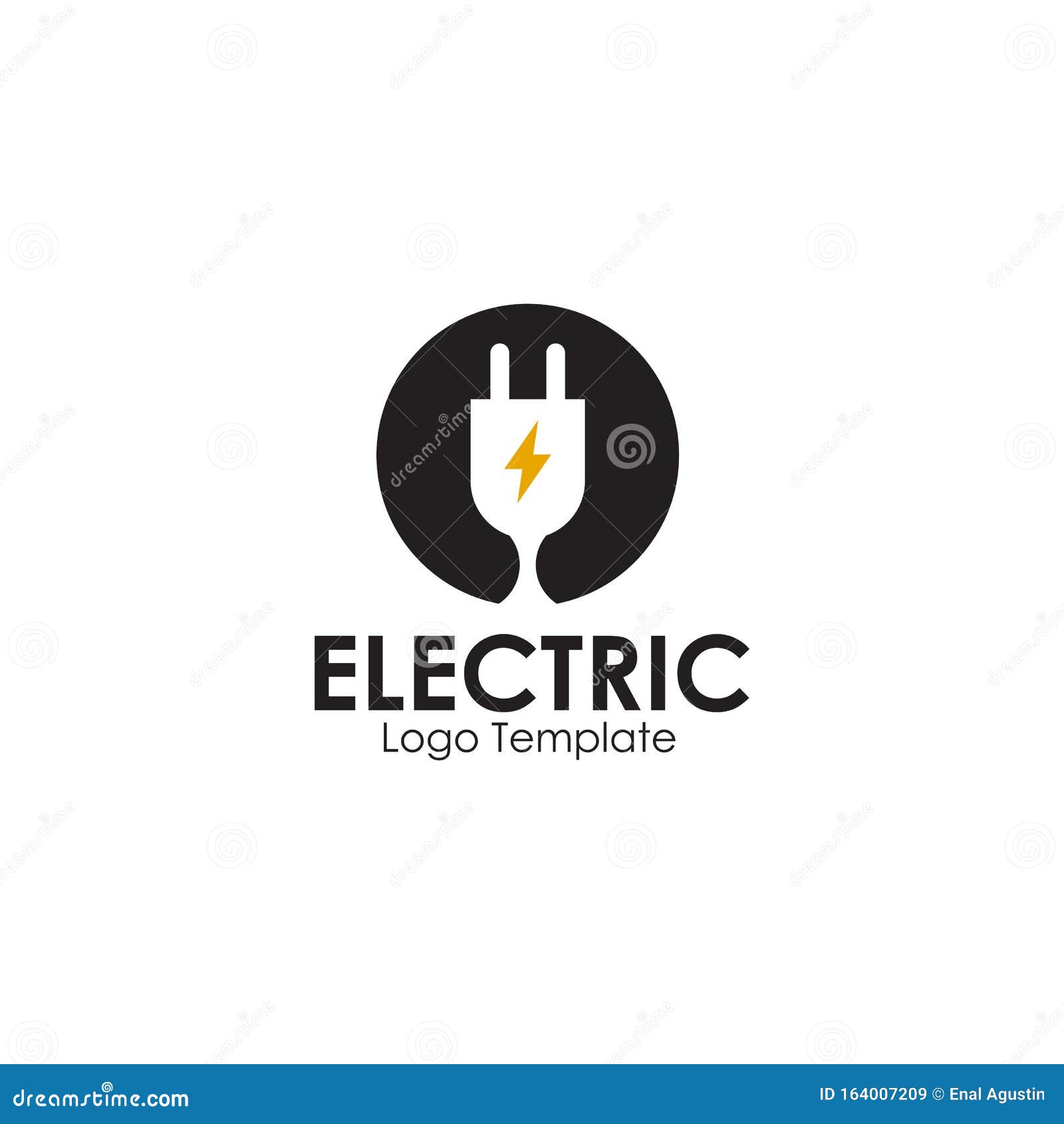 Electric Plug In Logo Design Vector Template | CartoonDealer.com #164007209