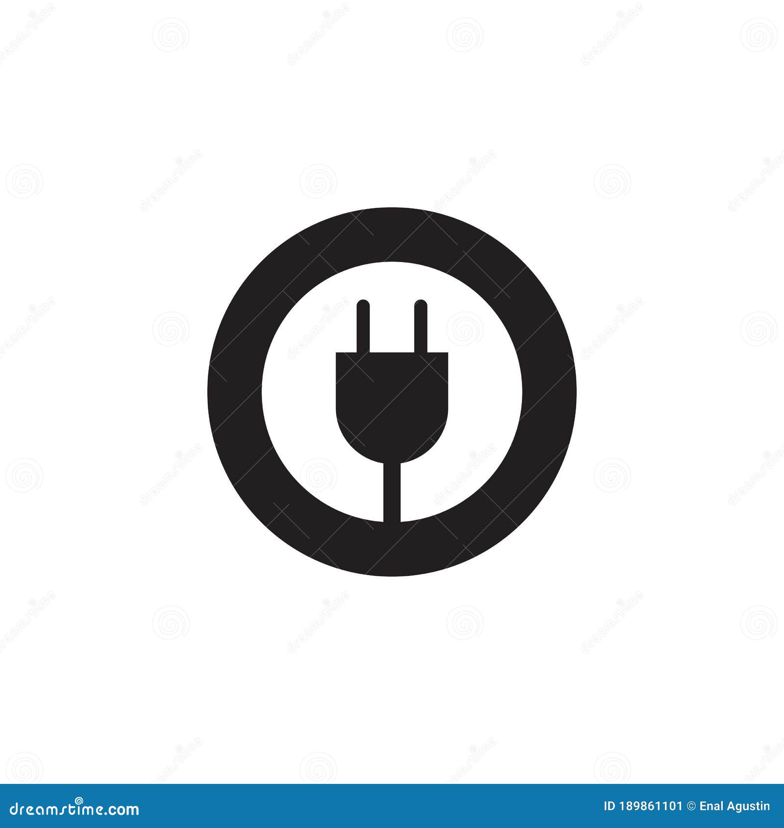 Electric Plug in Logo Design Template Stock Vector - Illustration of ...