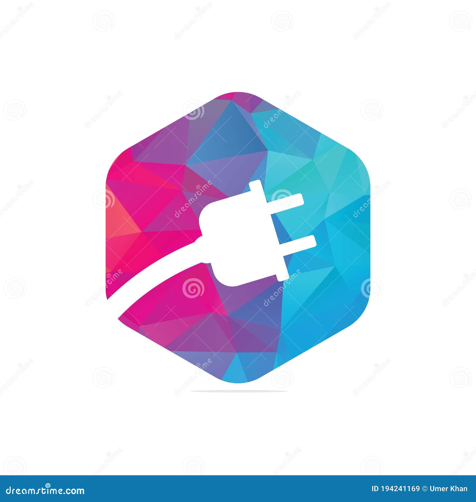 Electric Plug Logo Graphic Design Template Stock Vector - Illustration ...