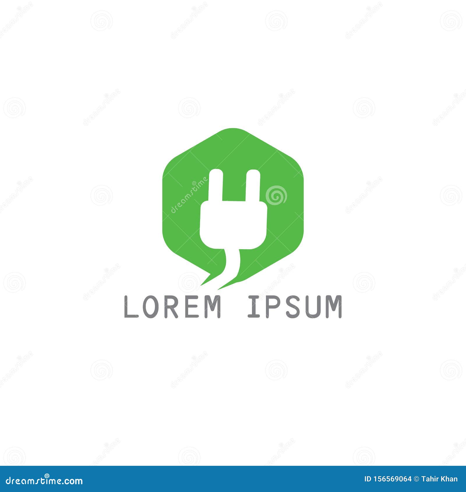 Electric Plug Logo Graphic Design Template Vector. Stock Vector ...