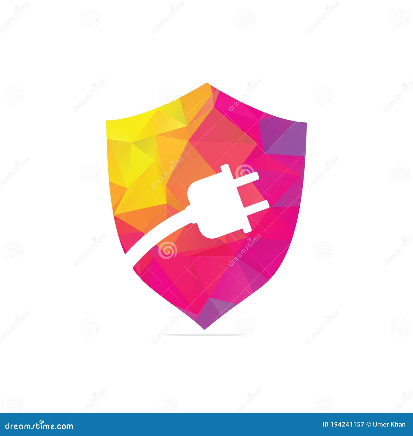 Electric Plug Logo Graphic Design Template Stock Vector - Illustration ...