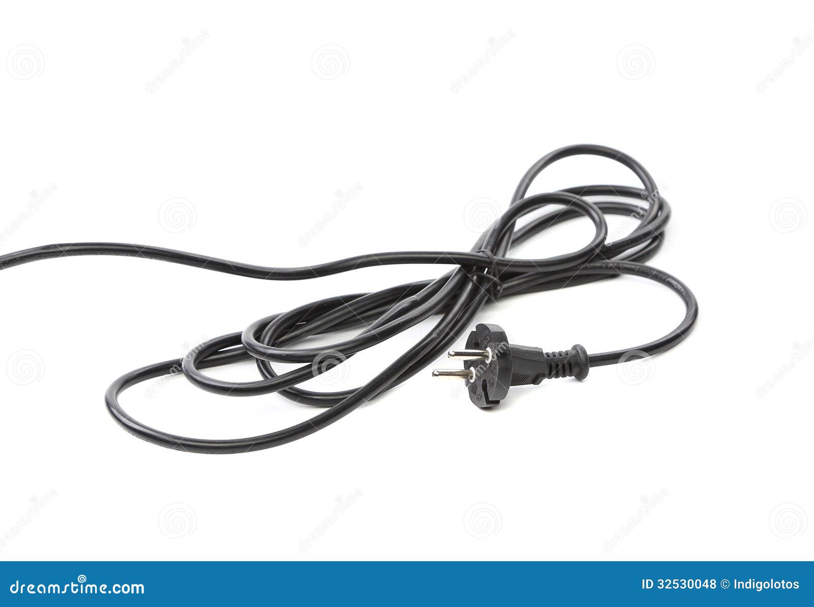 Electric Plug and Long Cable. Stock Photo - Image of electrical ...