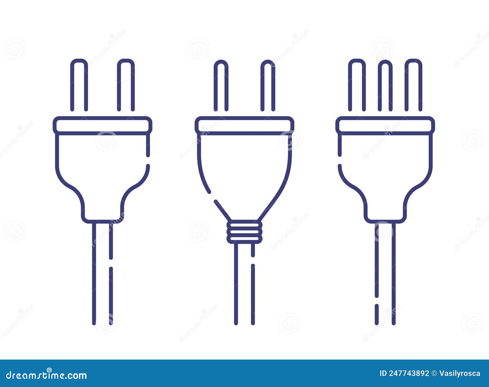 Electric Plug Power Vector Consumption Ac Symbol Icon. Electric Plug ...