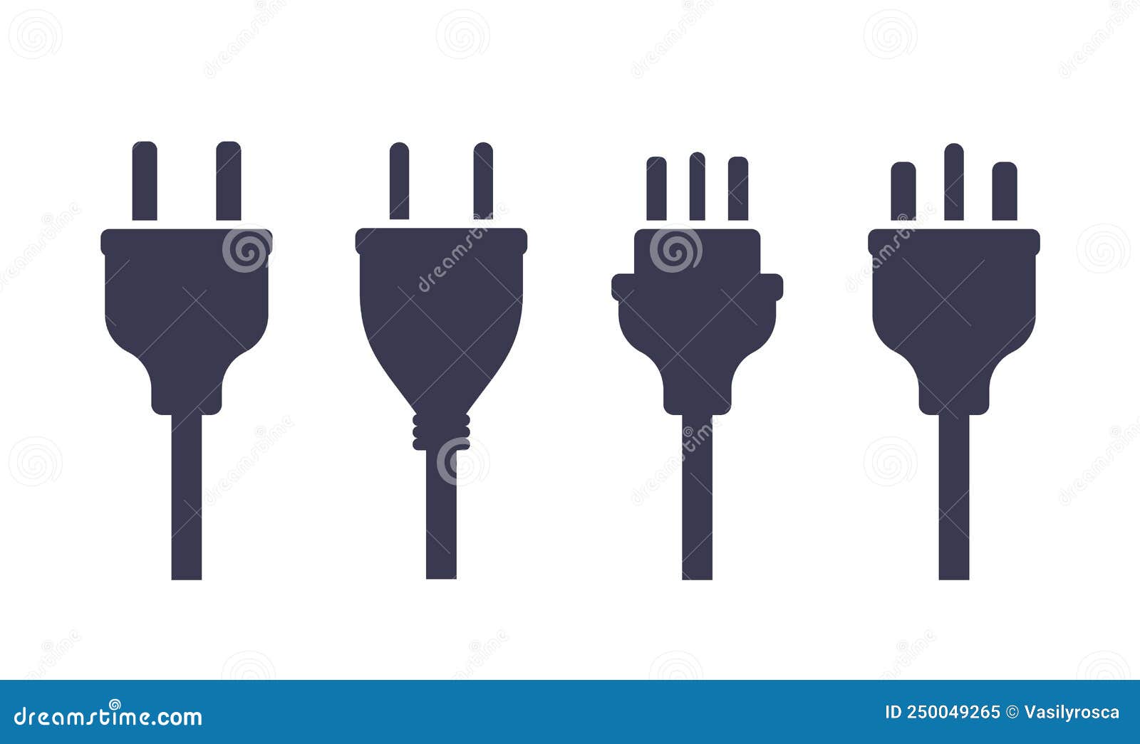 Electric Plug Power Vector Consumption Ac Symbol Icon. Electric Plug ...