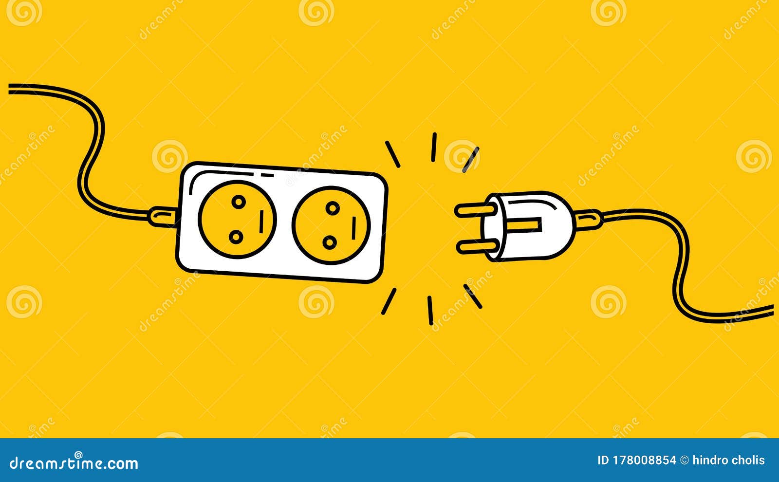 Electric Plug and Socket Unplug Disconnection, Loss of Connect Stock ...