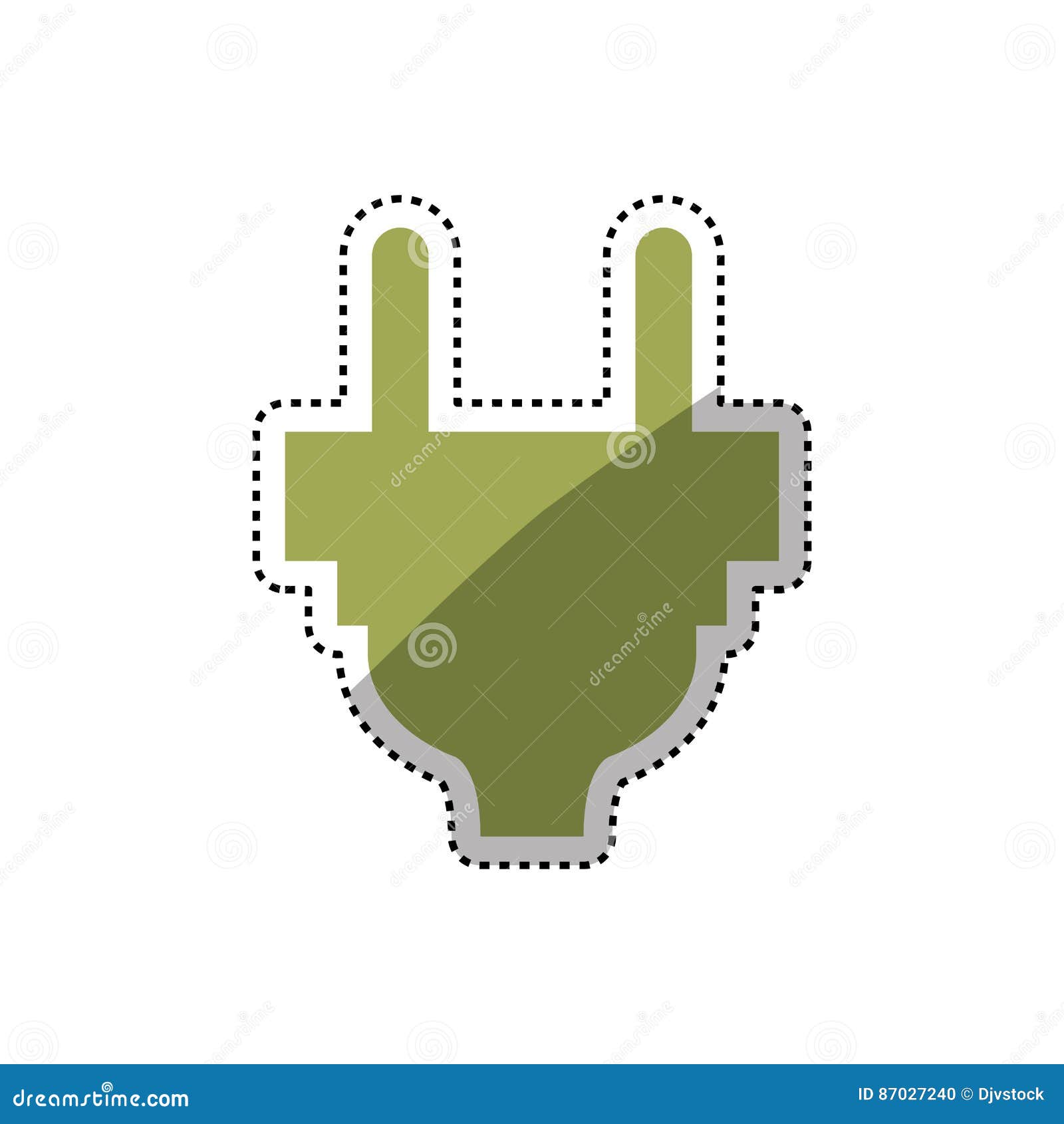 Electric plug symbol stock illustration. Illustration of equipment ...