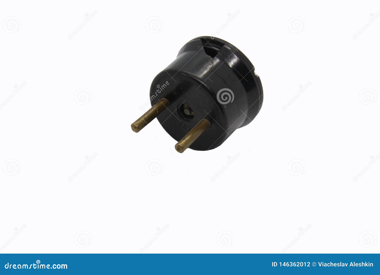 Electric Plug on White Background Stock Photo - Image of business ...