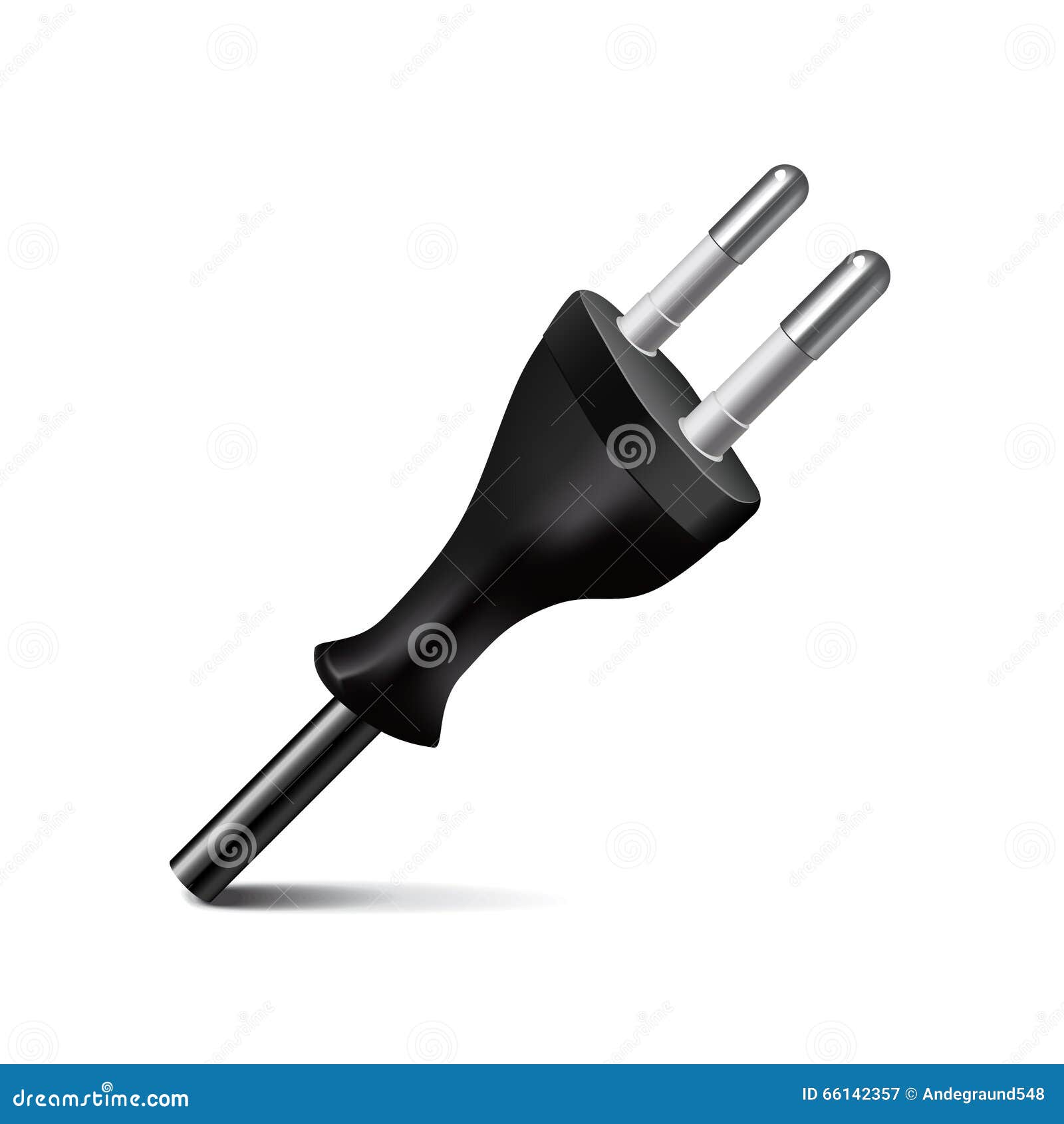 Electric Plug on White Vector Stock Vector - Illustration of electrical ...