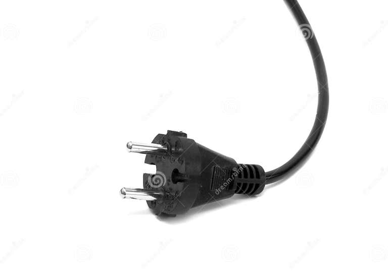 Electric plug with wire stock photo. Image of electricity - 5356972