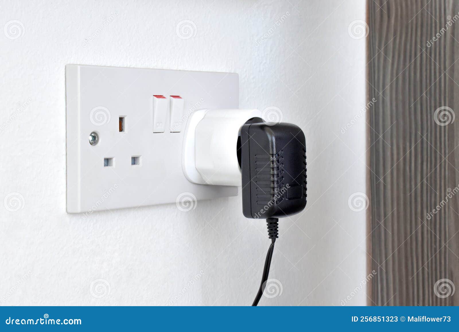Electric Plugs Connected To the Power Socket. Stock Image - Image of ...