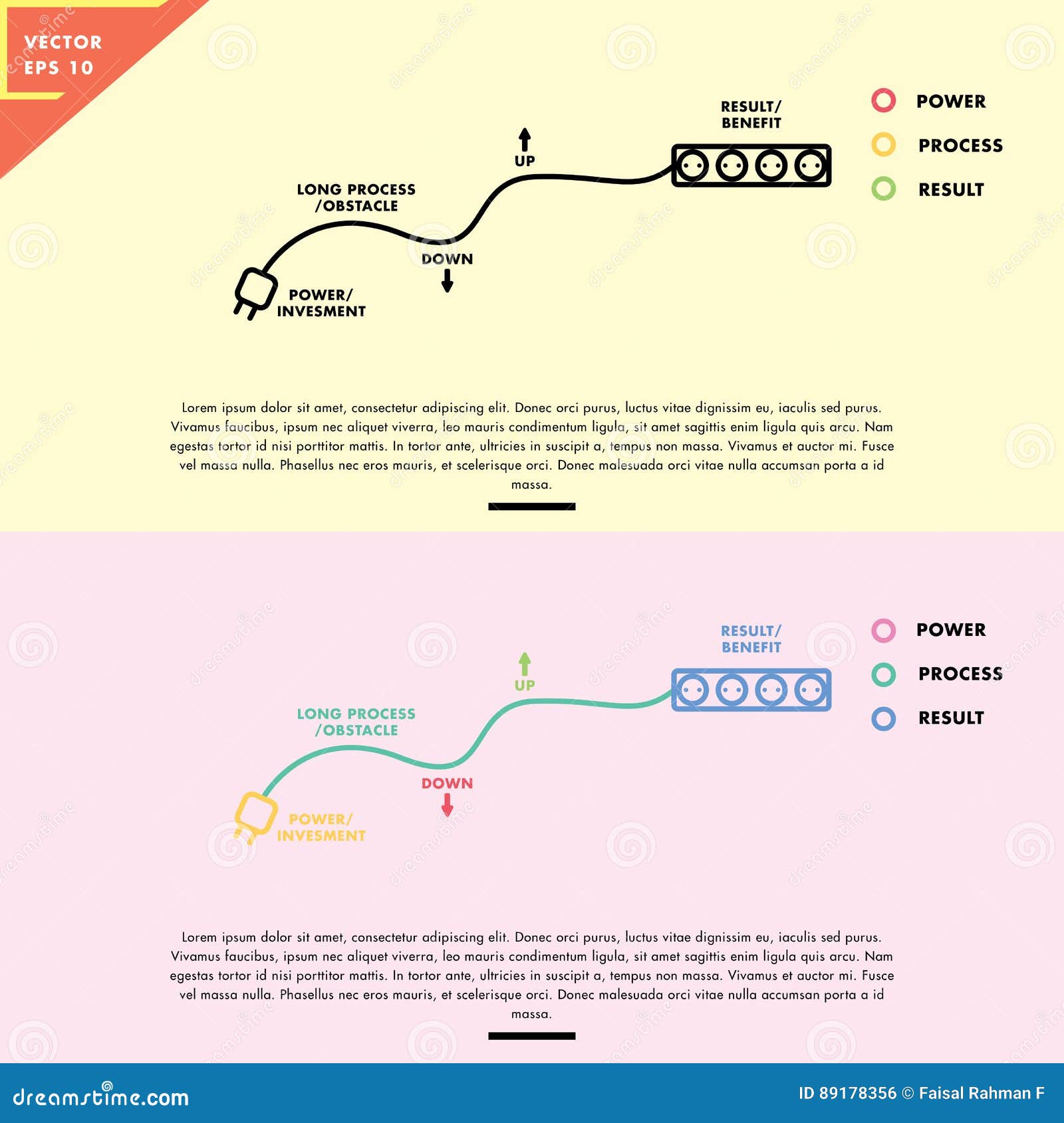 Electric Plugs Infographic Analogy Stock Vector - Illustration of point ...