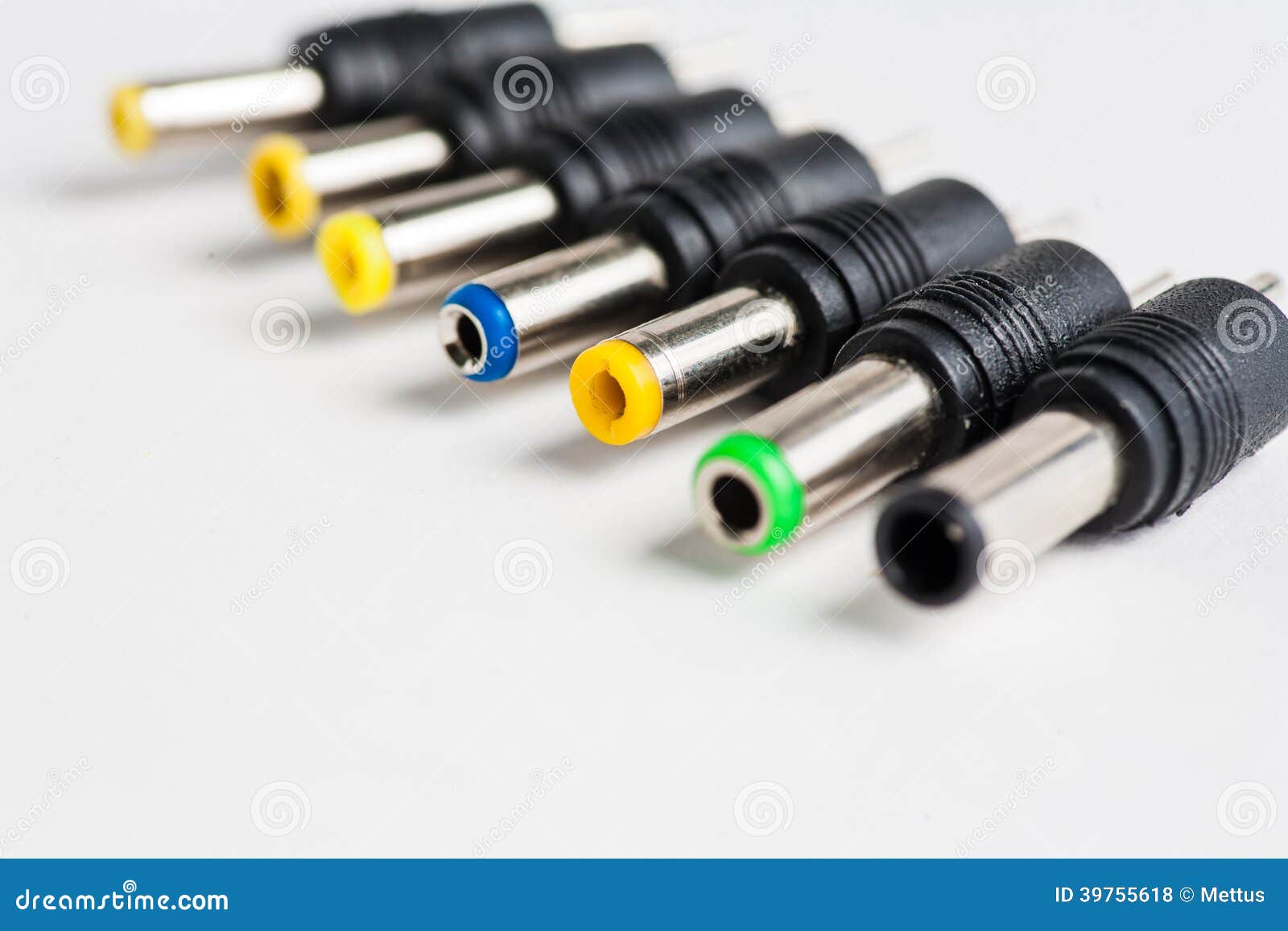 Electric Plugs Set for Laptop Stock Photo - Image of media, electronics ...