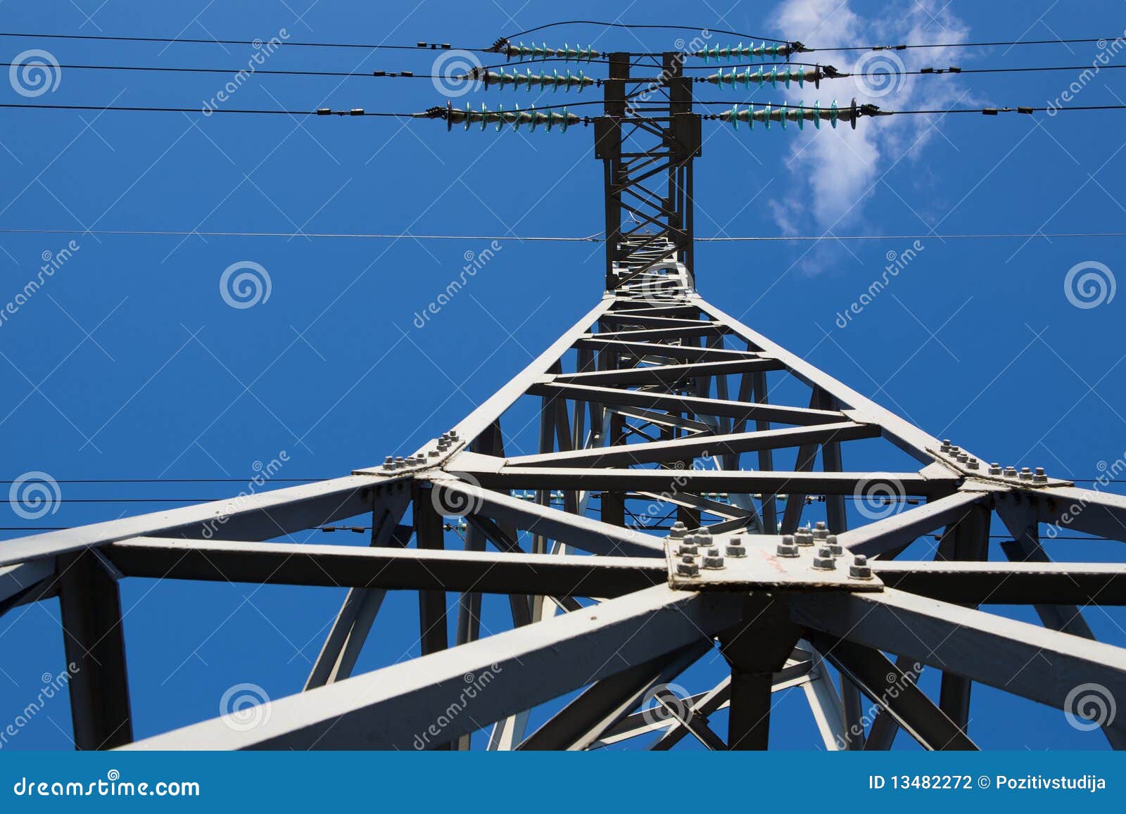 Electric pole stock photo. Image of engineering, engineer - 13482272