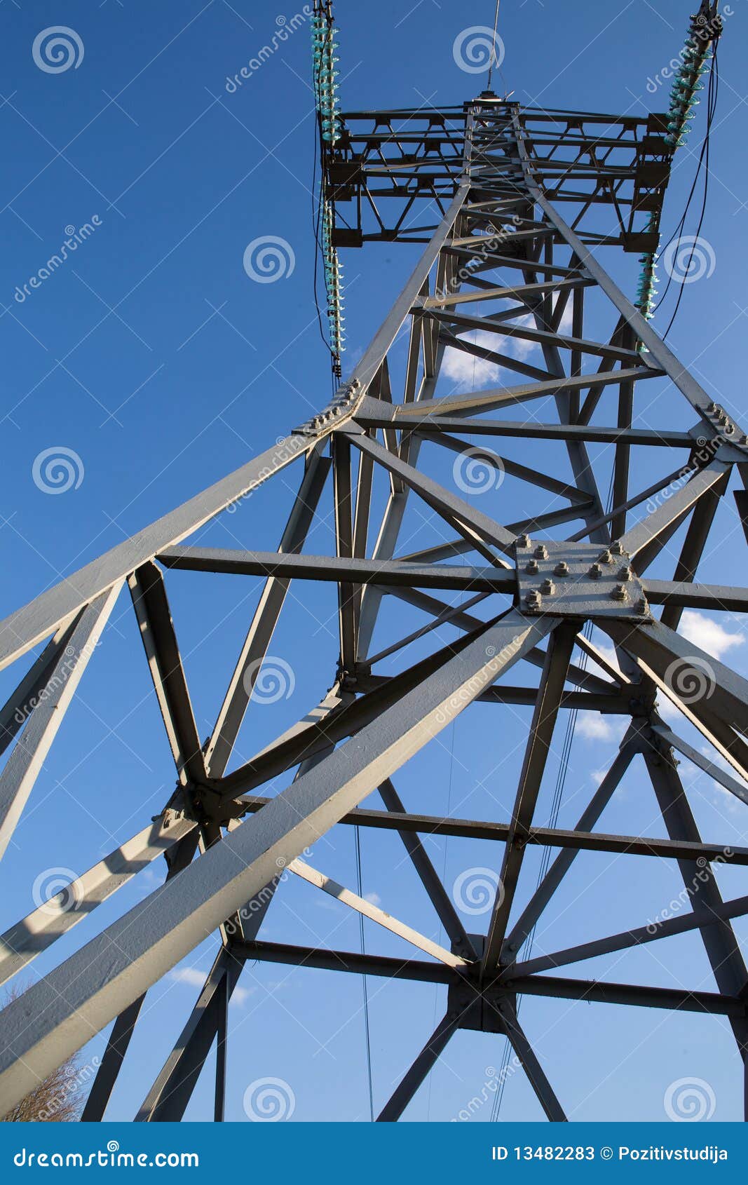 Electric pole stock image. Image of line, engineering - 13482283