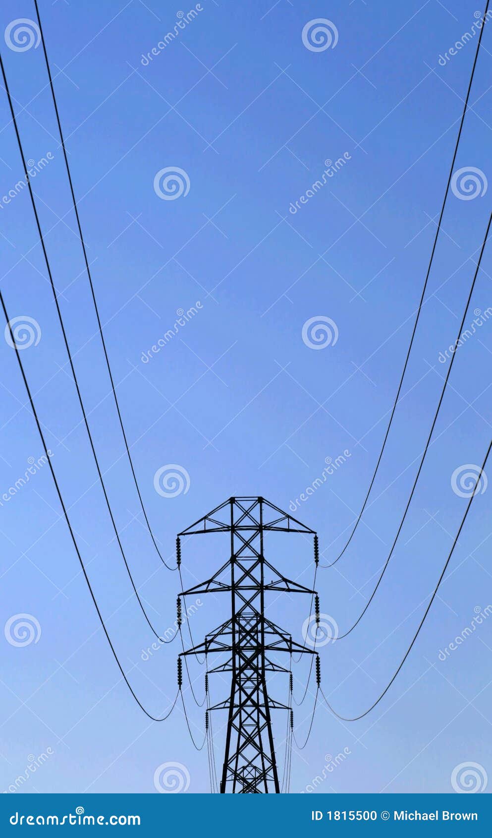 Electric Pole stock photo. Image of blue, electric, power - 1815500